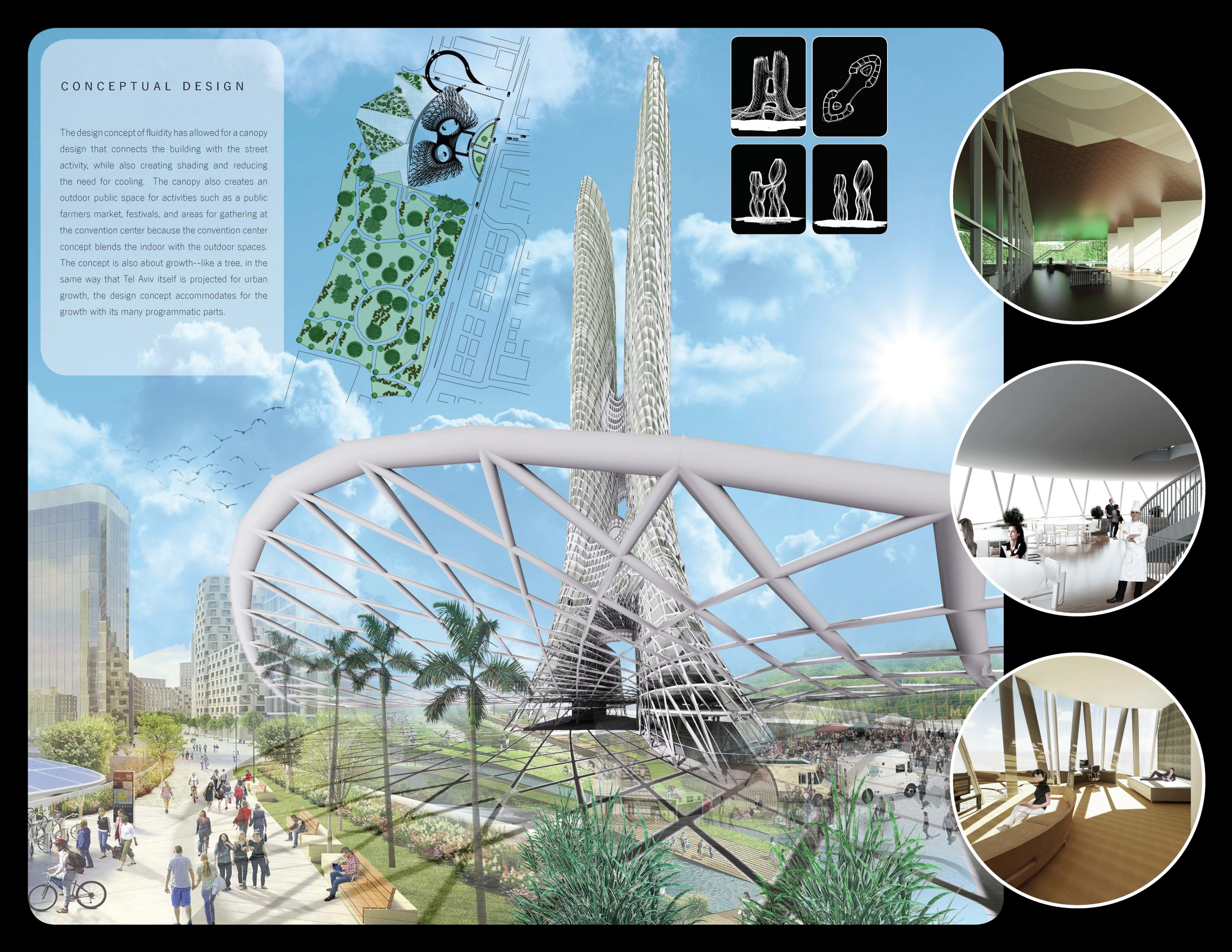 Architecture project // Canopy-Integrated Towers Featuring Photovoltaic ...