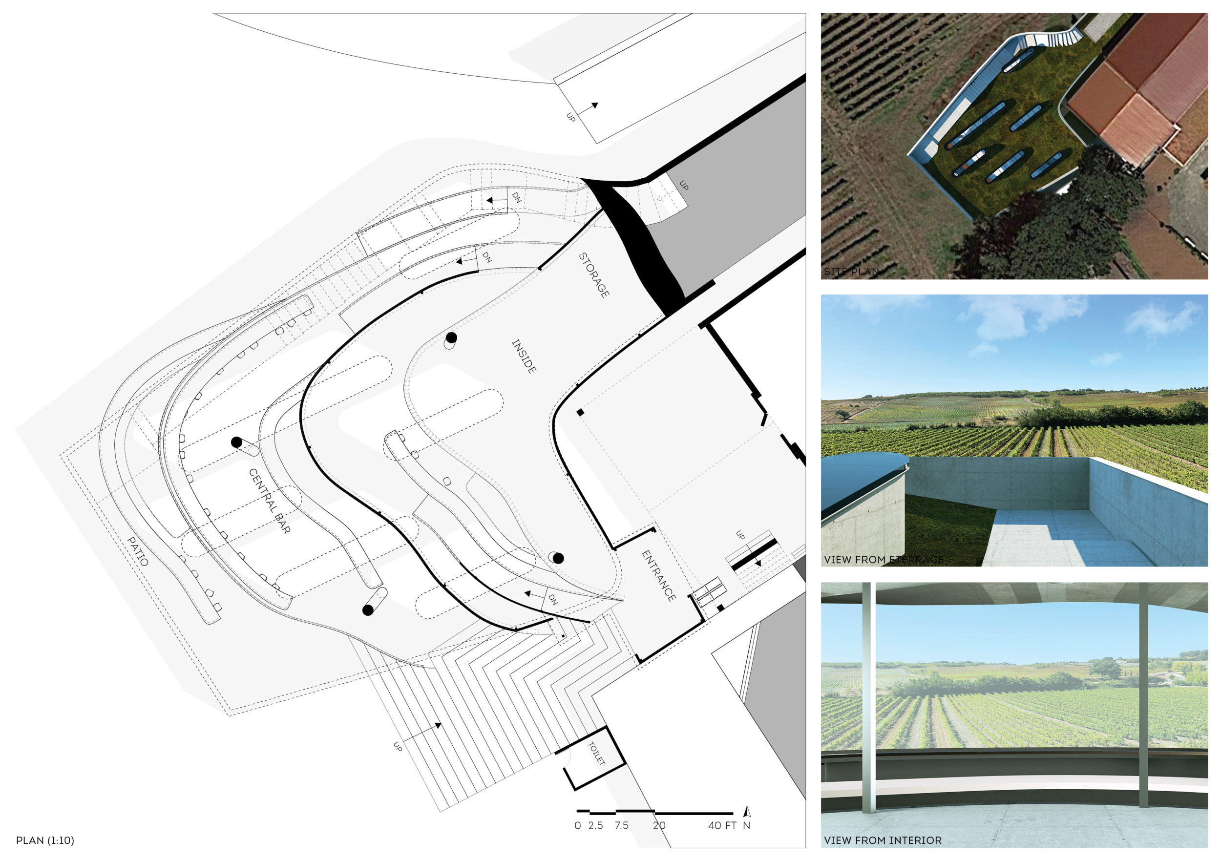 Architecture project // Terraced Canopy with Exposed Concrete and ...