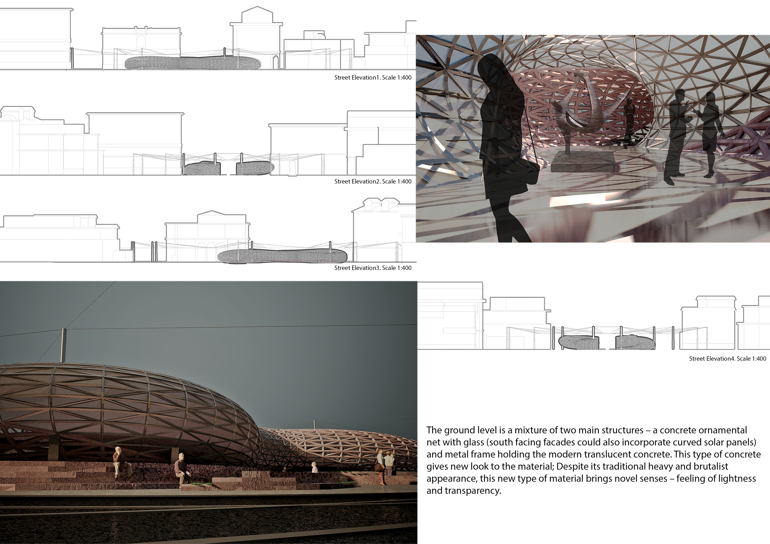 Architecture project // Translucent Concrete Structure Shaping Cultural ...