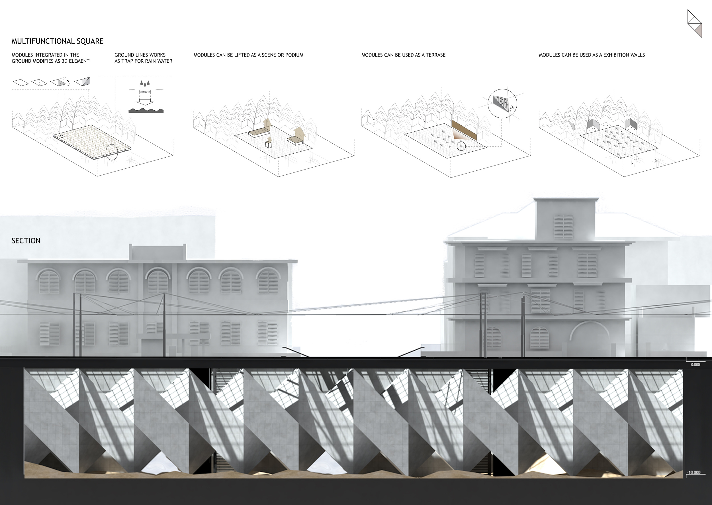 Architecture project // Dynamic Ground Plane and Concrete Integration ...