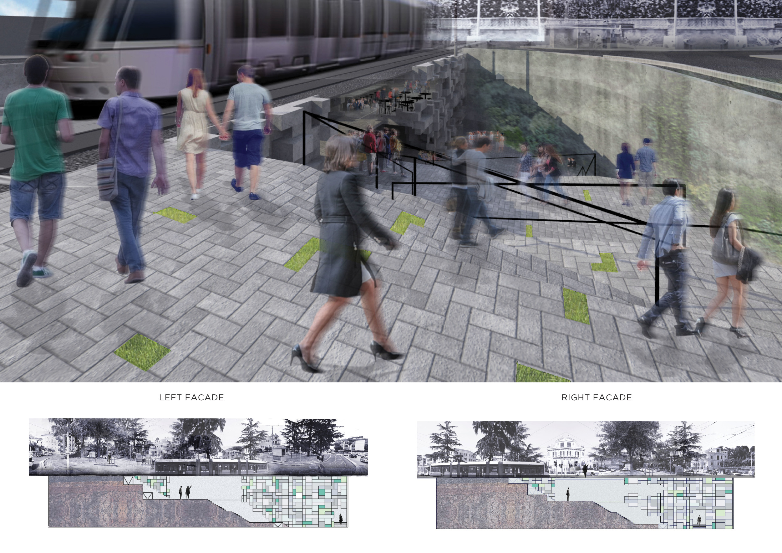 Architecture project // Hidden Gardens Within Concrete Structures for ...