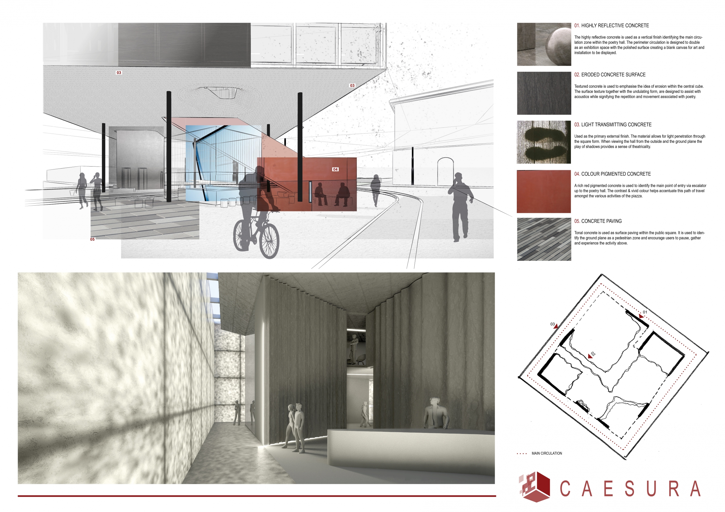 Architecture project // Eroded Concrete Surfaces and Natural ...