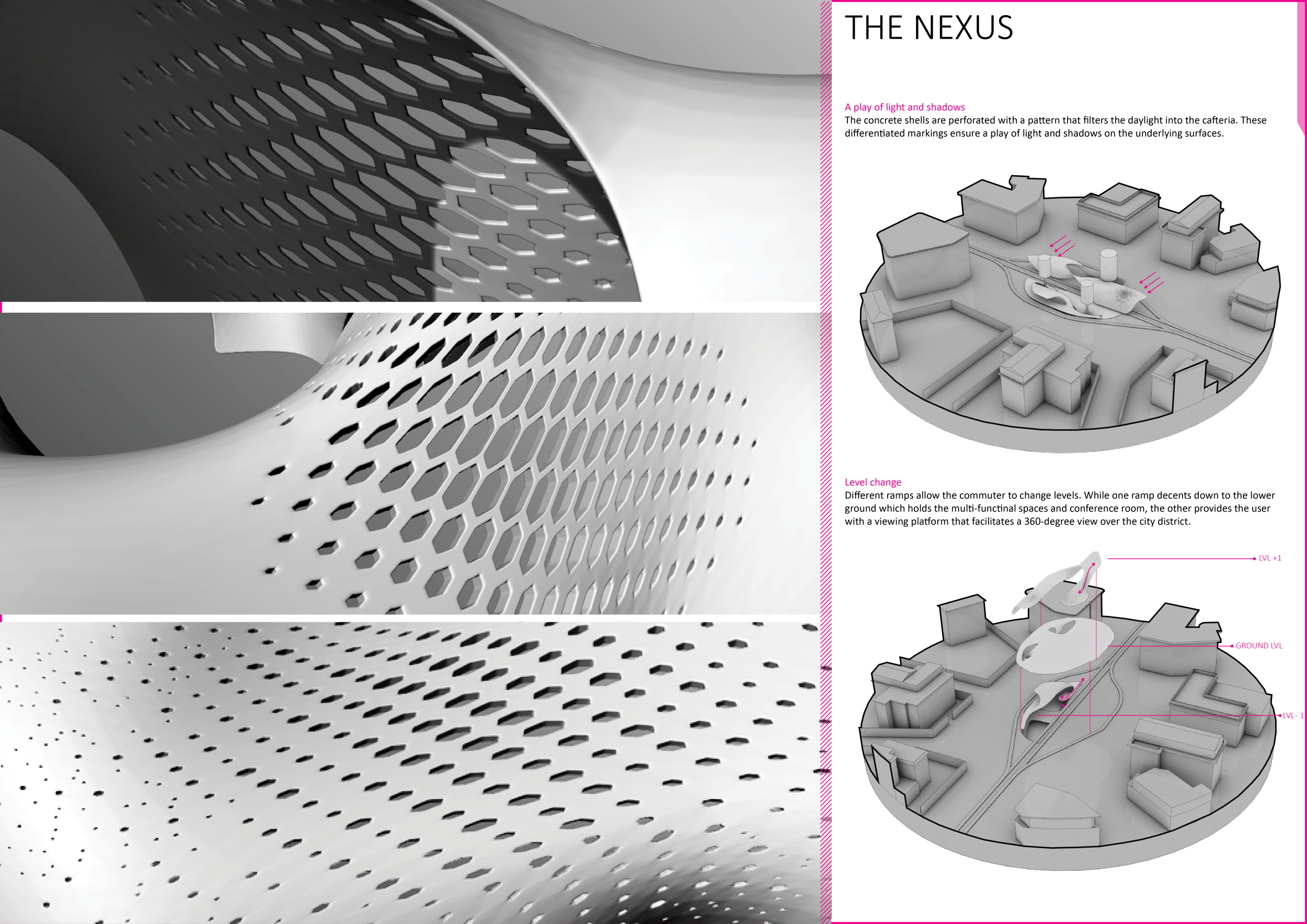 Architecture project // Perforated Concrete Shells Enhancing Urban ...