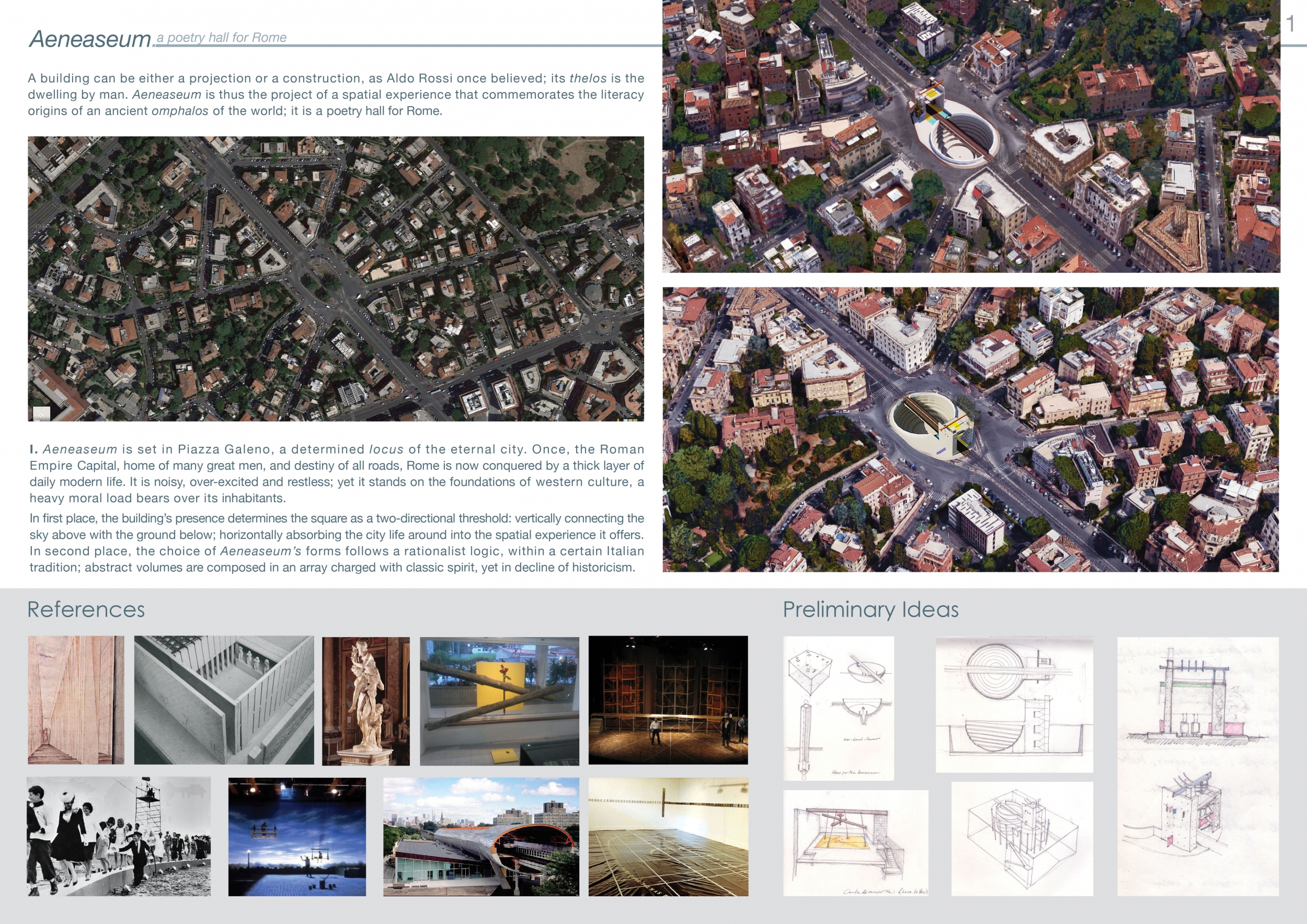 Architecture project // Amphitheater Constructed with Concrete and ...