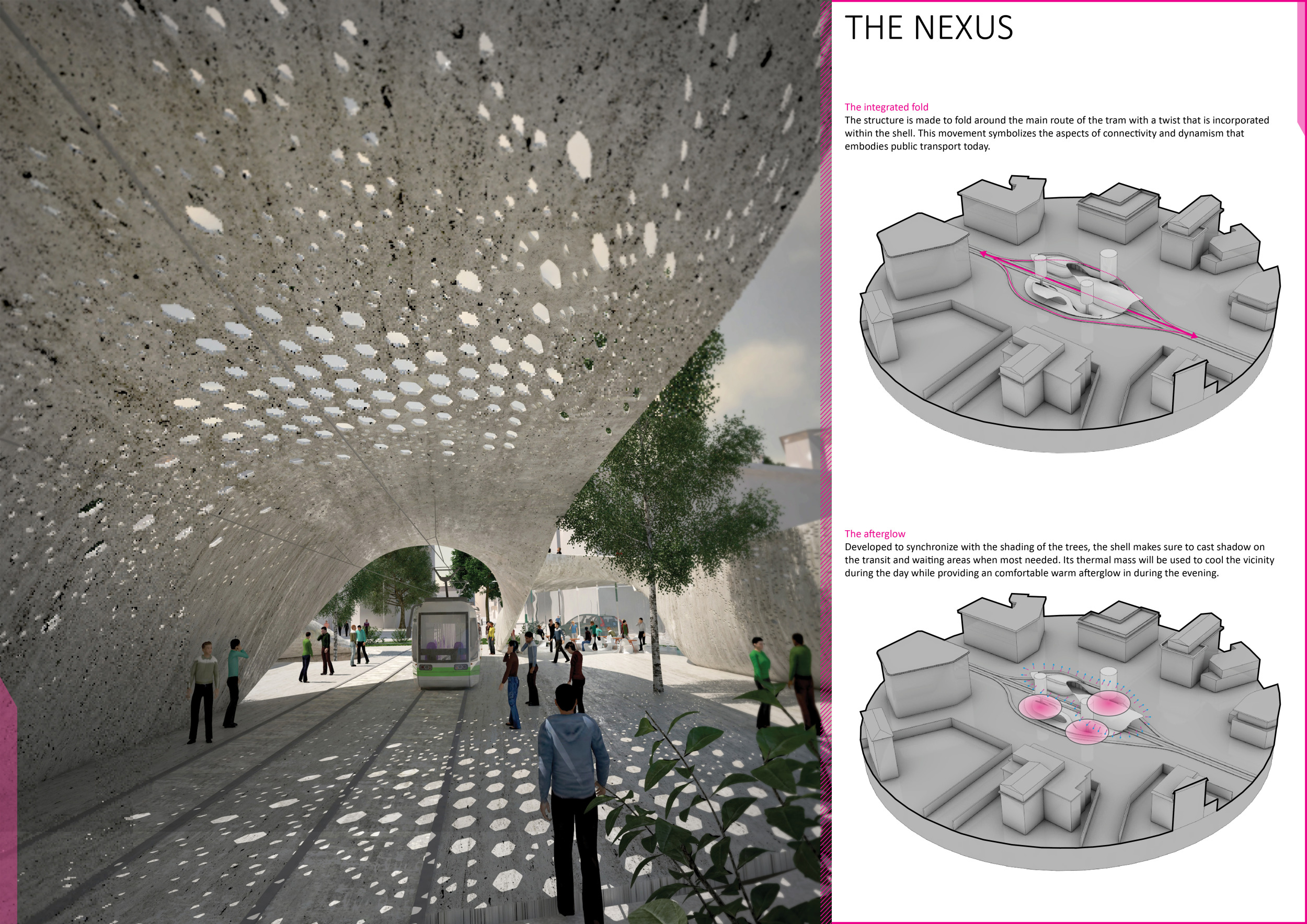 Architecture project // Perforated Concrete Shells Enhancing Urban ...