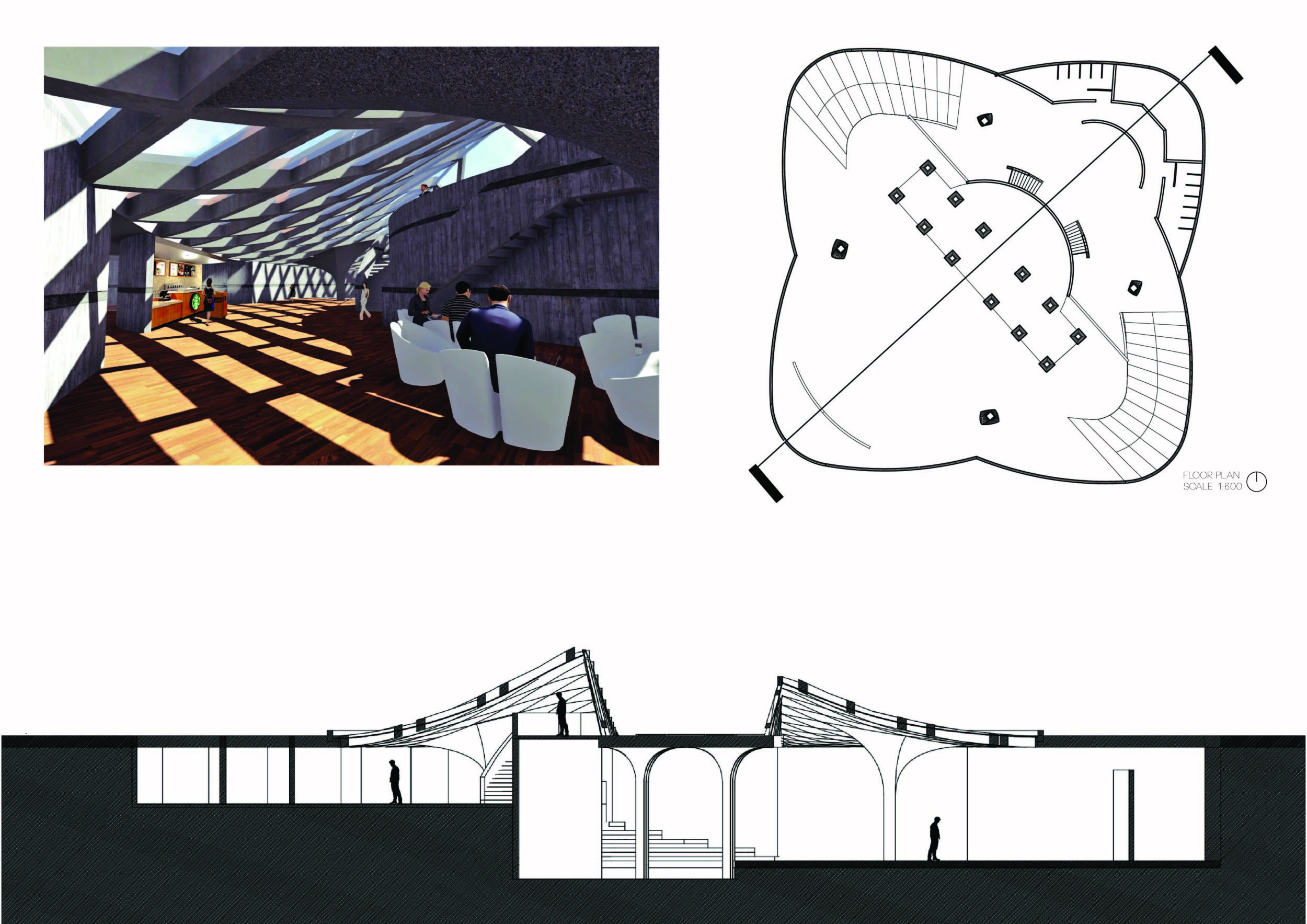 Architecture project // Angular Dome Structure Crafted from Reinforced ...