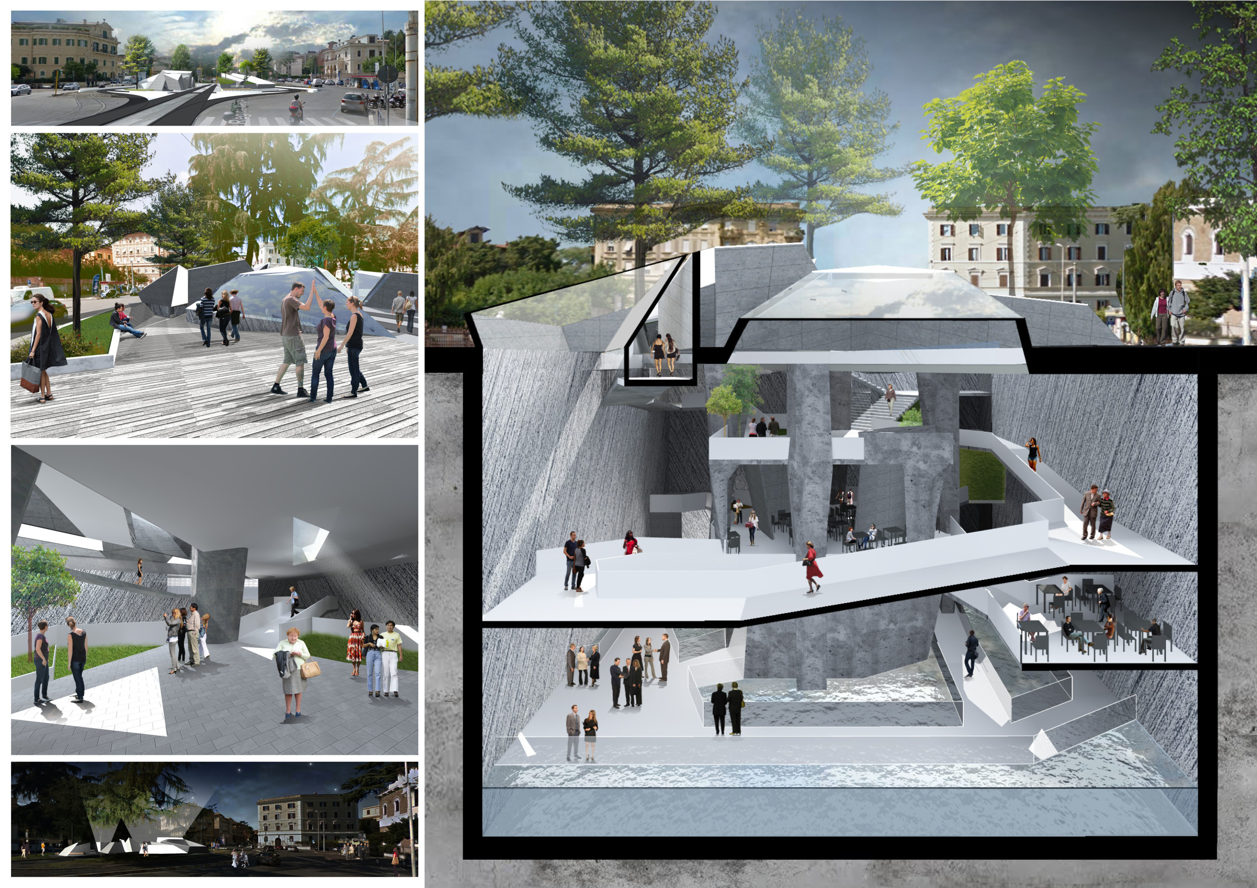 Architecture project // Asymmetrical Forms Enhanced by Textured ...