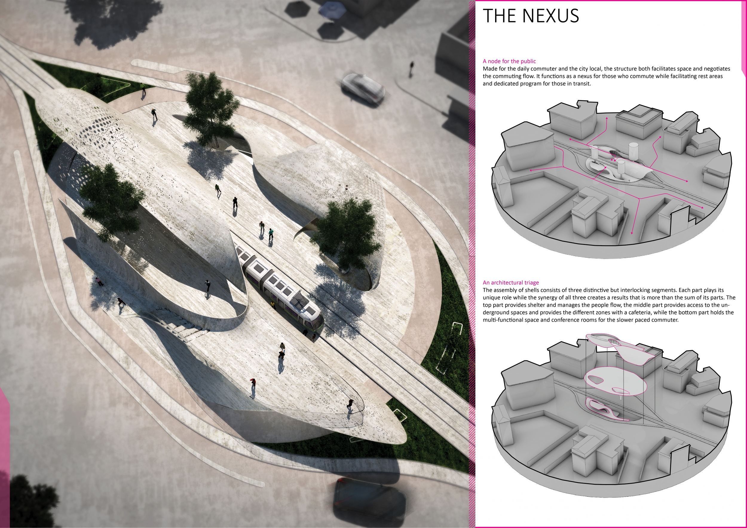 Architecture project // Perforated Concrete Shells Enhancing Urban ...