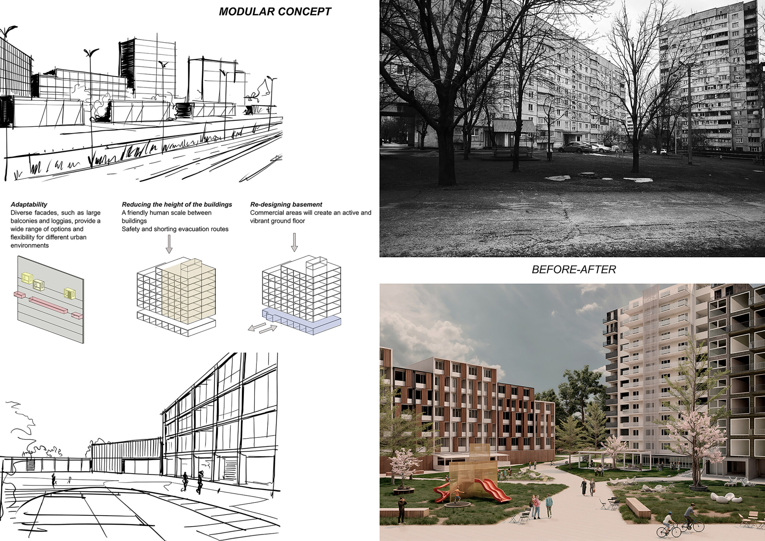 Architecture project // Recycled Brick Facades Intertwined with Modular ...