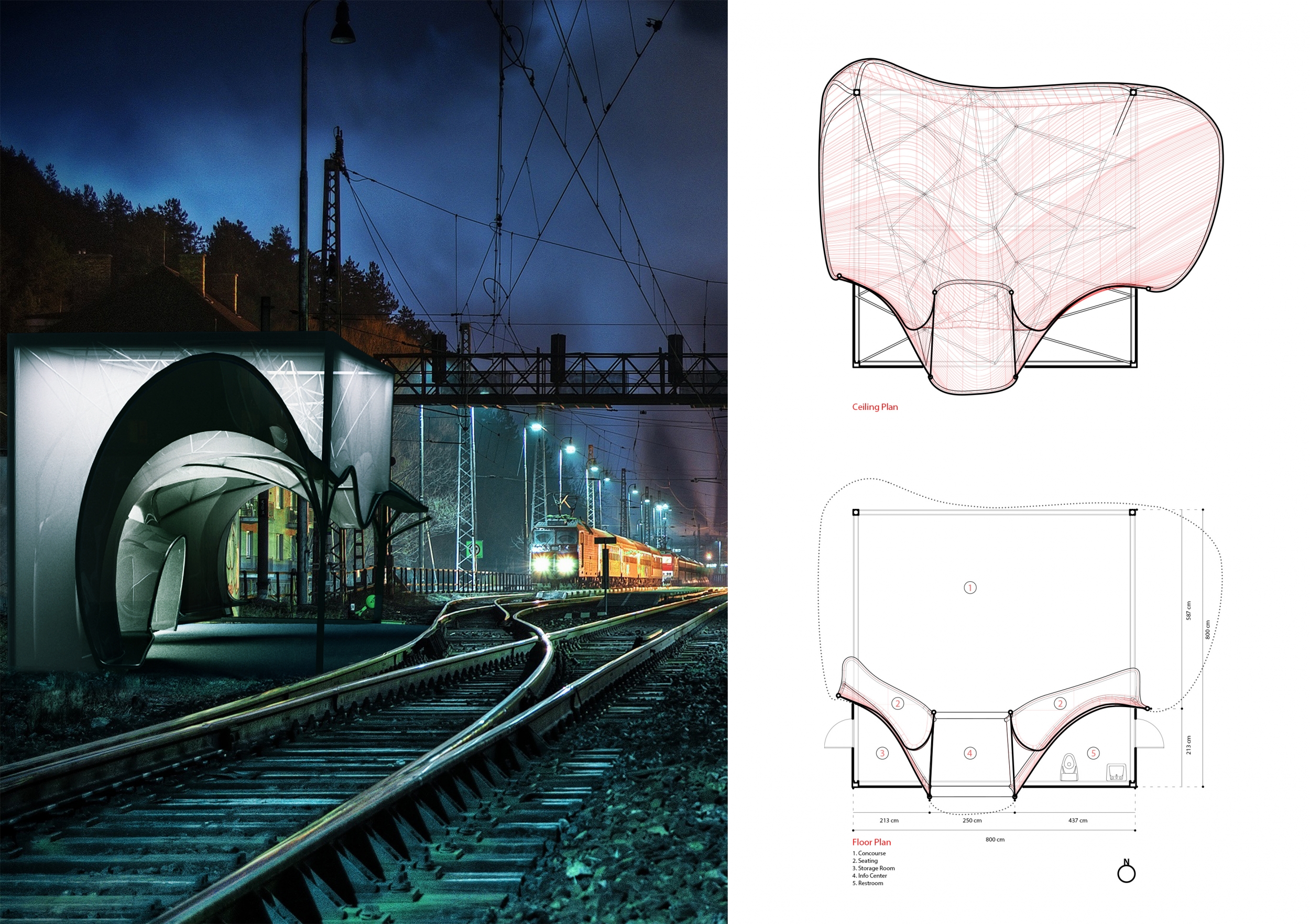 Architecture project // Floating Steel Structure with Transparent ...