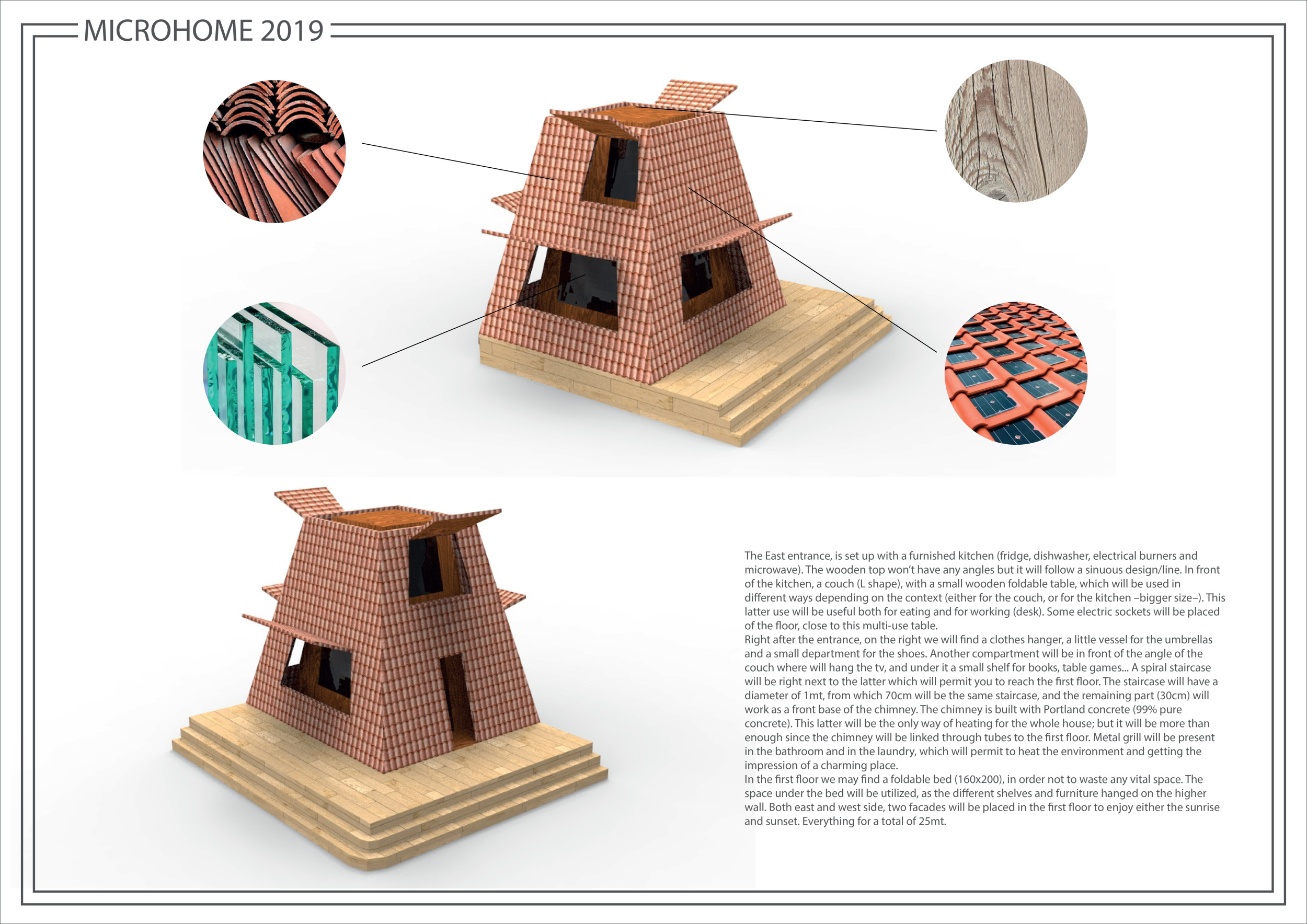 Architecture project // Portland Concrete Chimney in a Compact Living Space