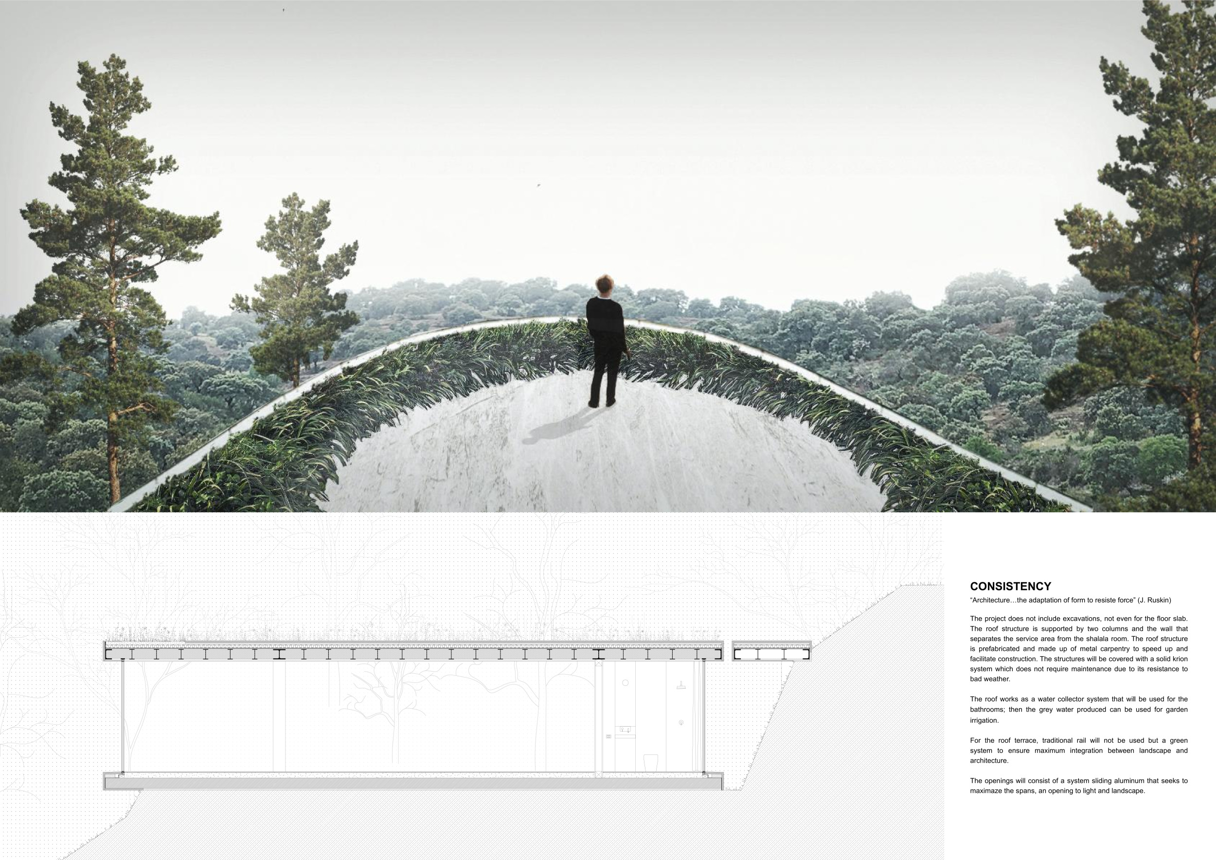 Architecture project // Recessed Glass Facade Featuring Sinuous Shapes ...