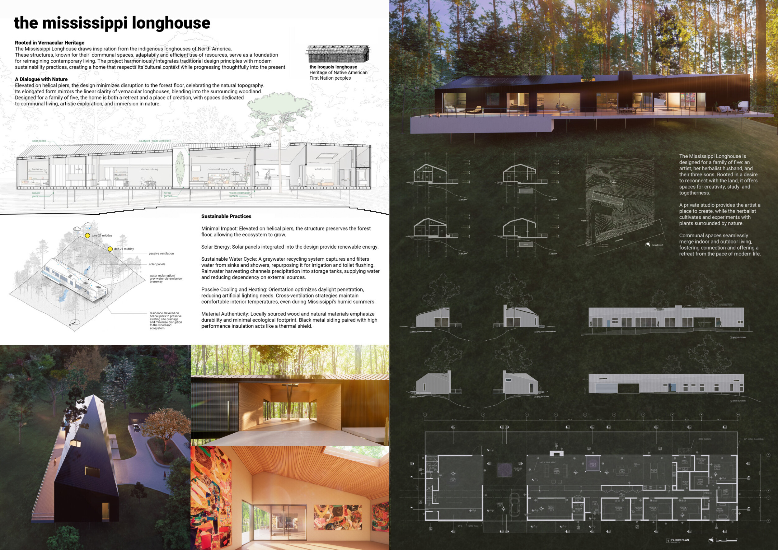 Architecture project // Charred Wooden Shingles and Local Timber ...