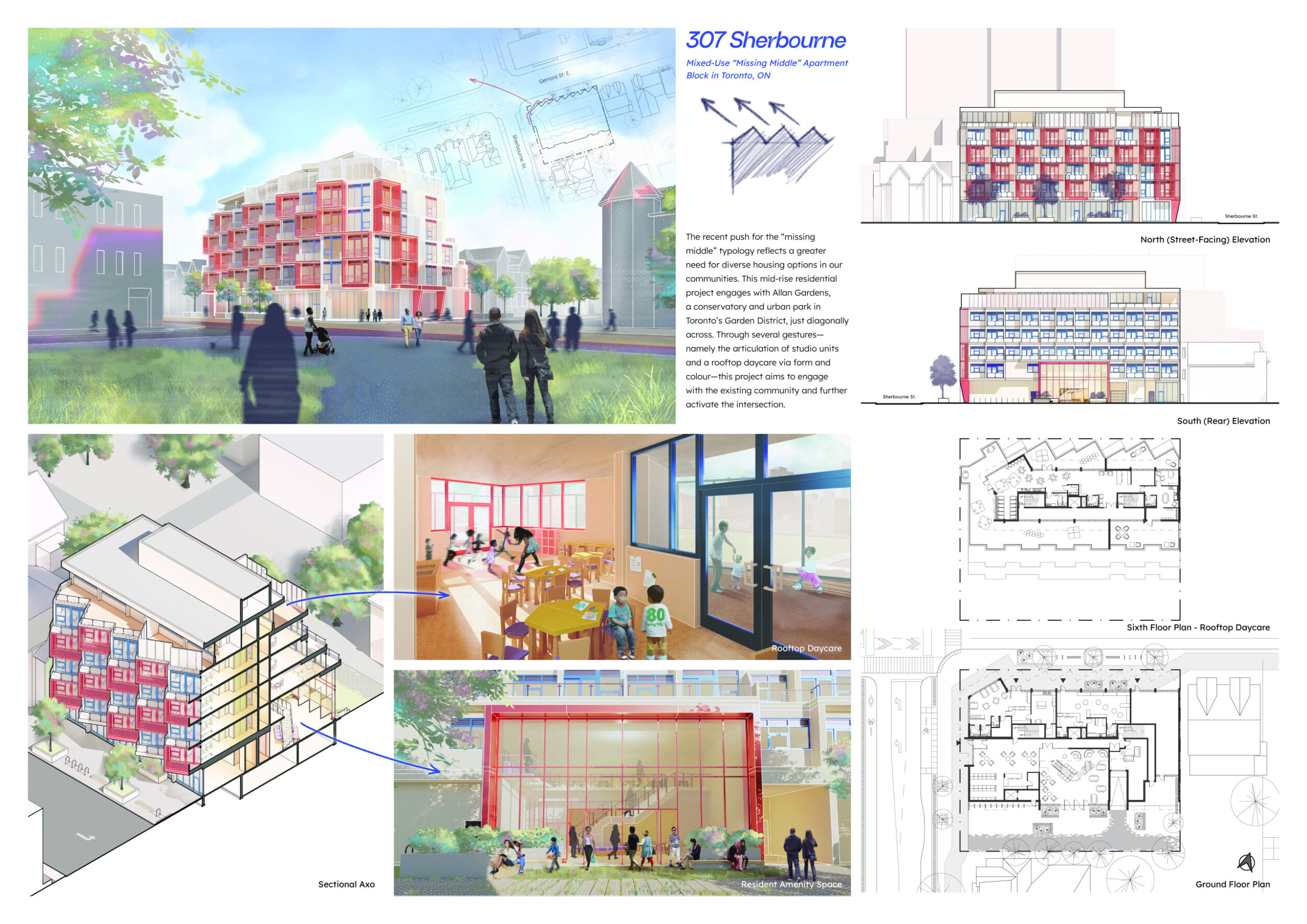 Architecture project // Rooftop Daycare Crafted with Vibrant Aluminum ...