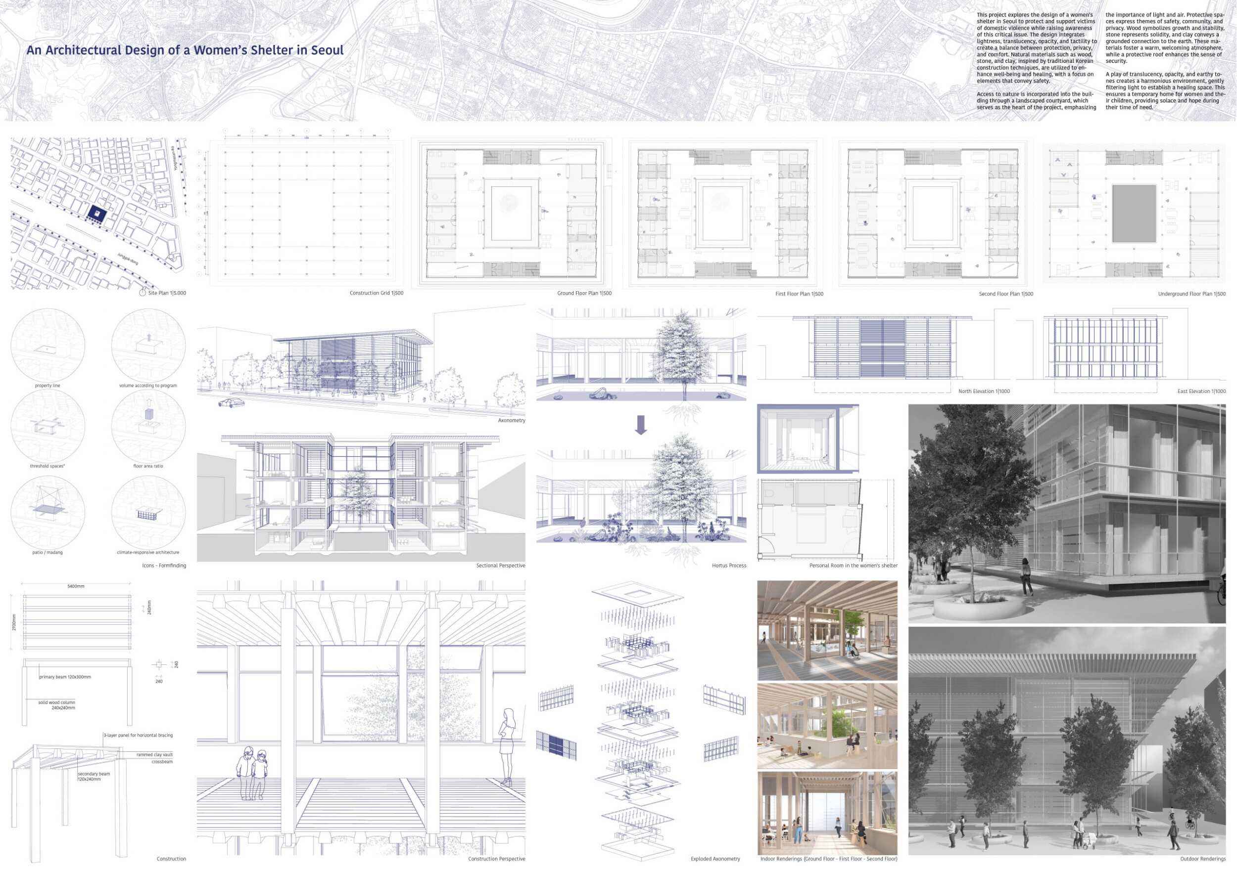 Architecture project // Vertical Louvers and Glass Facades in a ...