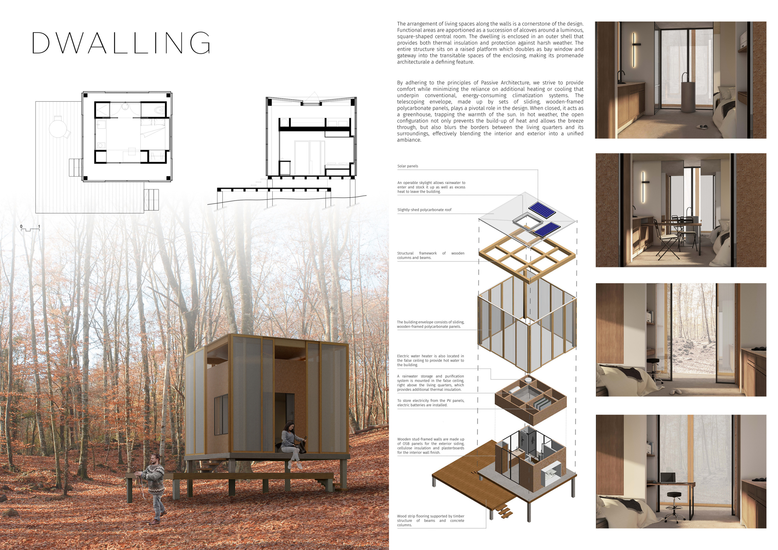 Architecture project // Telescoping Polycarbonate Panels Enclosing a ...