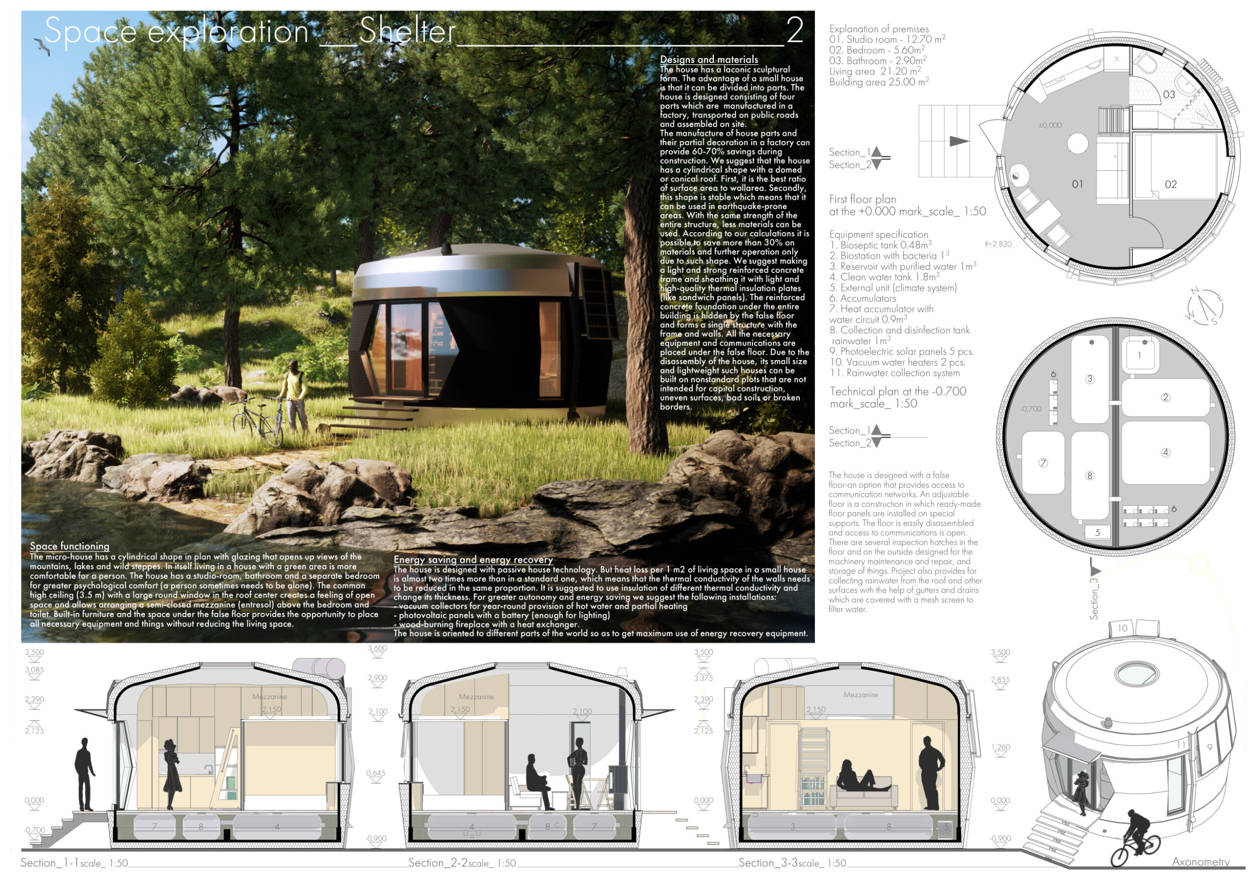 Architecture project // Cylindrical Shelters Featuring Sustainable Wood ...