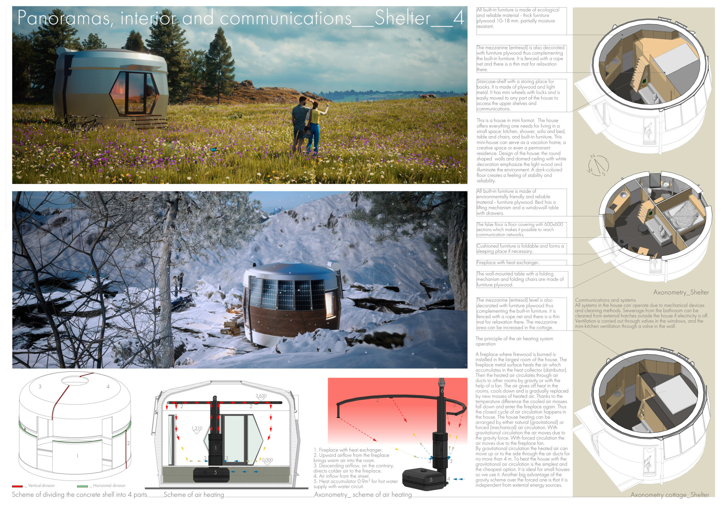 Architecture project // Cylindrical Shelters Featuring Sustainable Wood ...