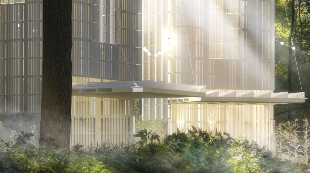 Architecture Competition Sansusī Forest Food Court Honorable mention ...