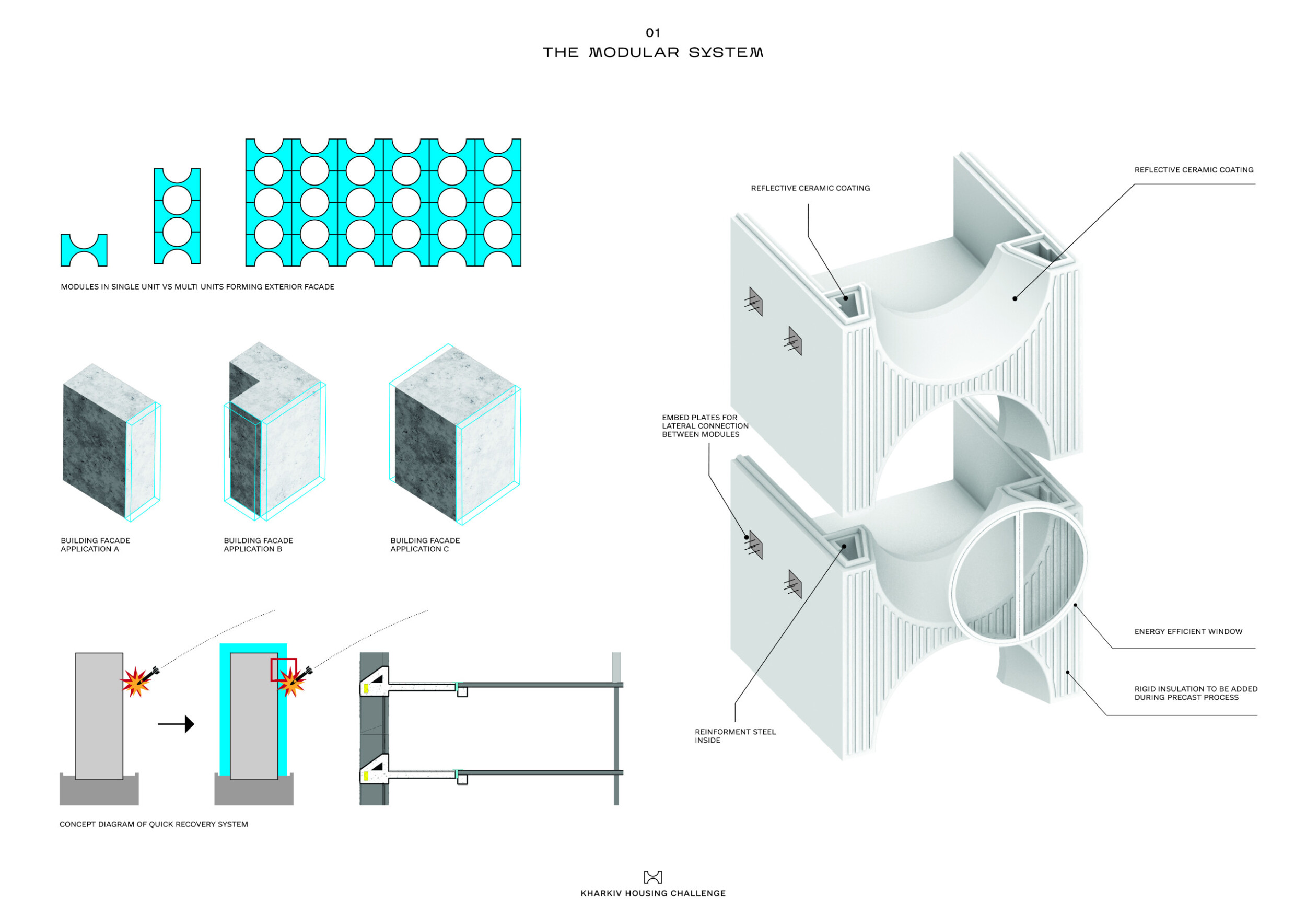 Architecture project // Reflective Ceramic Facades and Modular ...