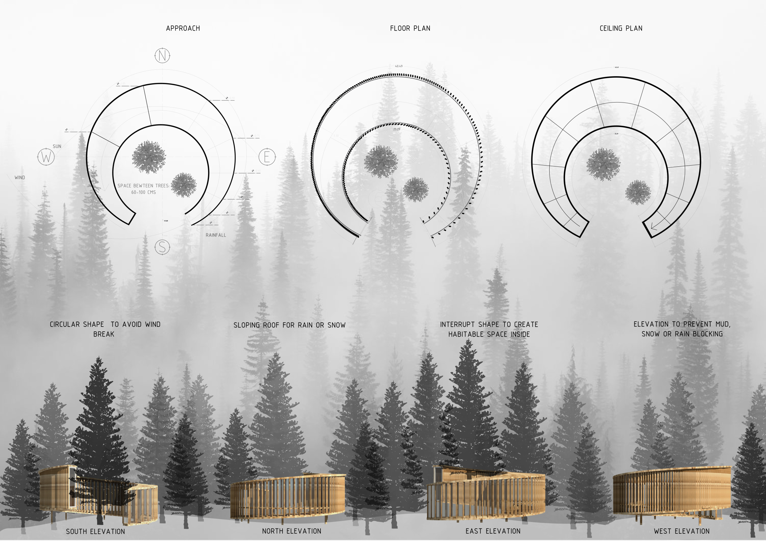 Architecture project // Circular Space Constructed with Cross-Laminated ...