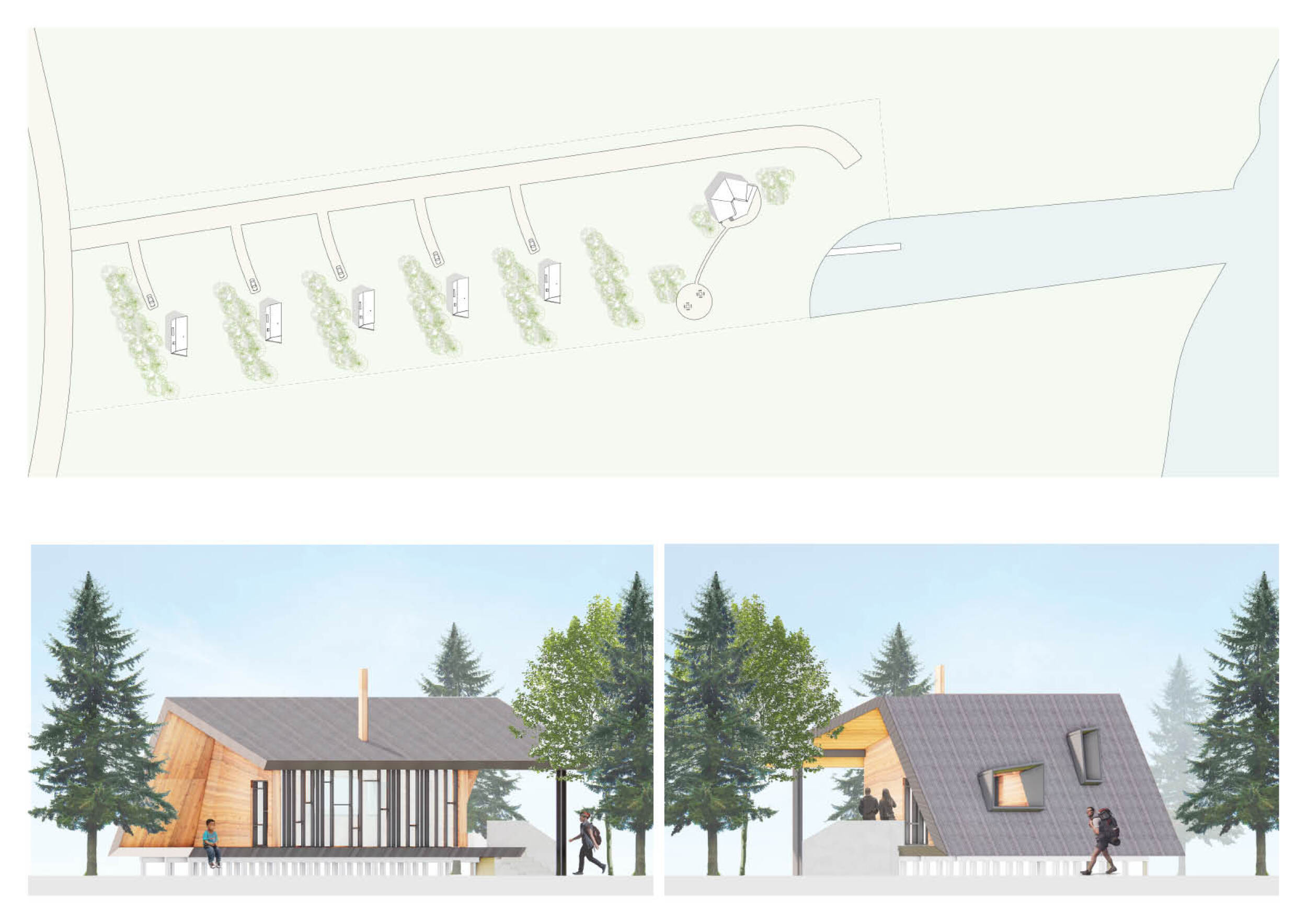 Architecture project // Rhythmic Windows and Folded Planes in a Compact ...