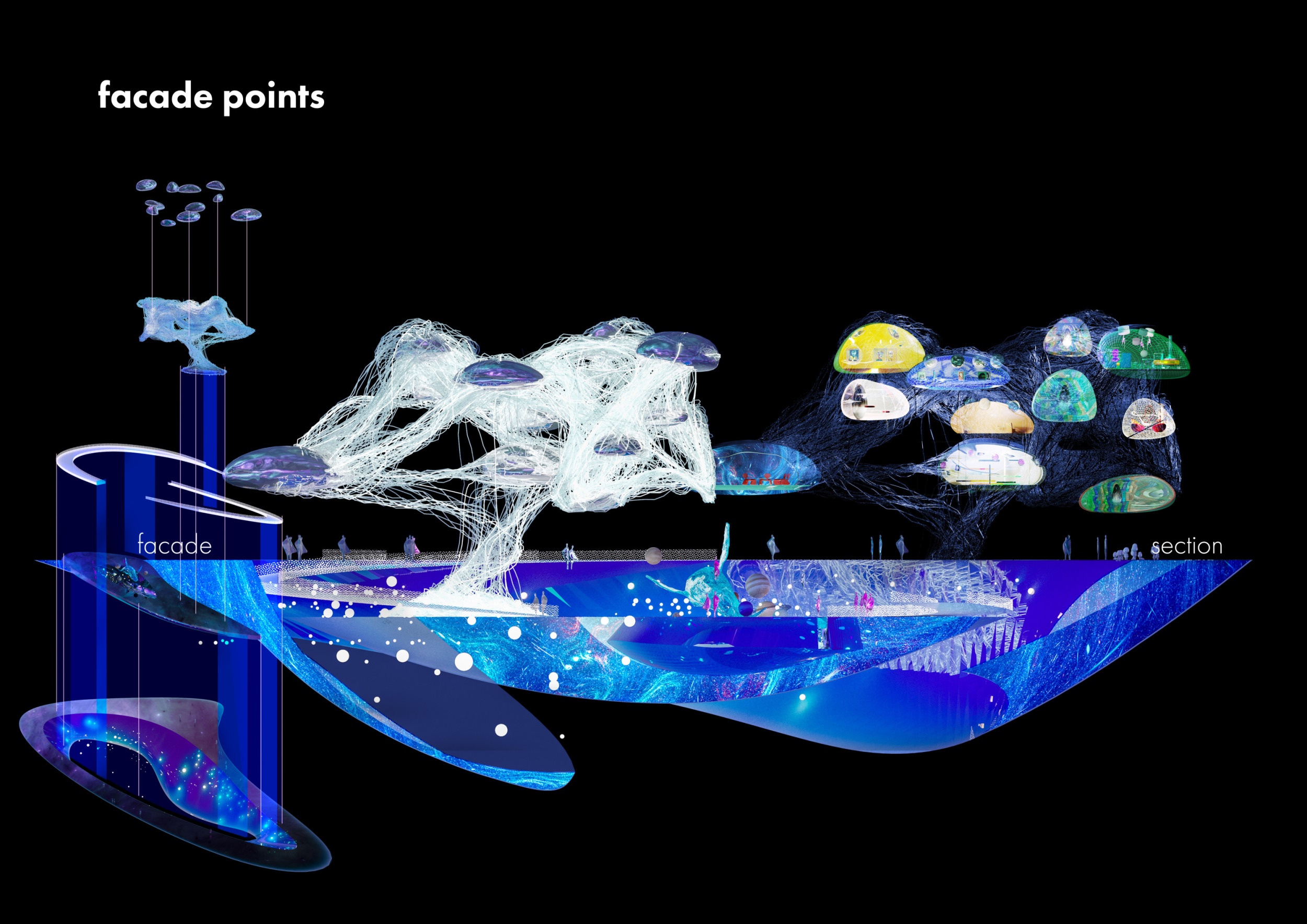 Architecture project // Virtual Hub Featuring Interactive Spaces and ...