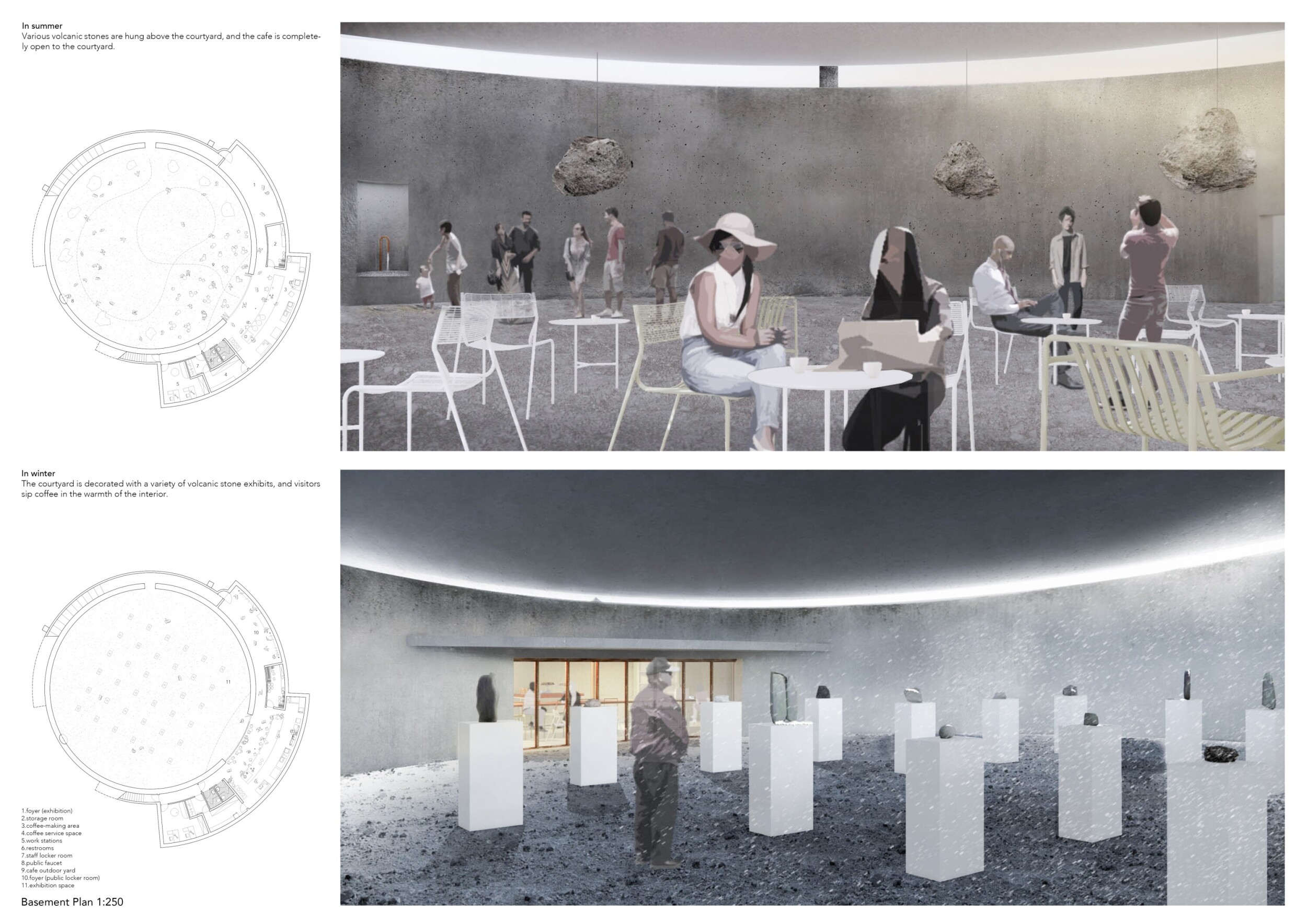 Architecture project // Concave Steel Roof Reflecting Volcanic ...