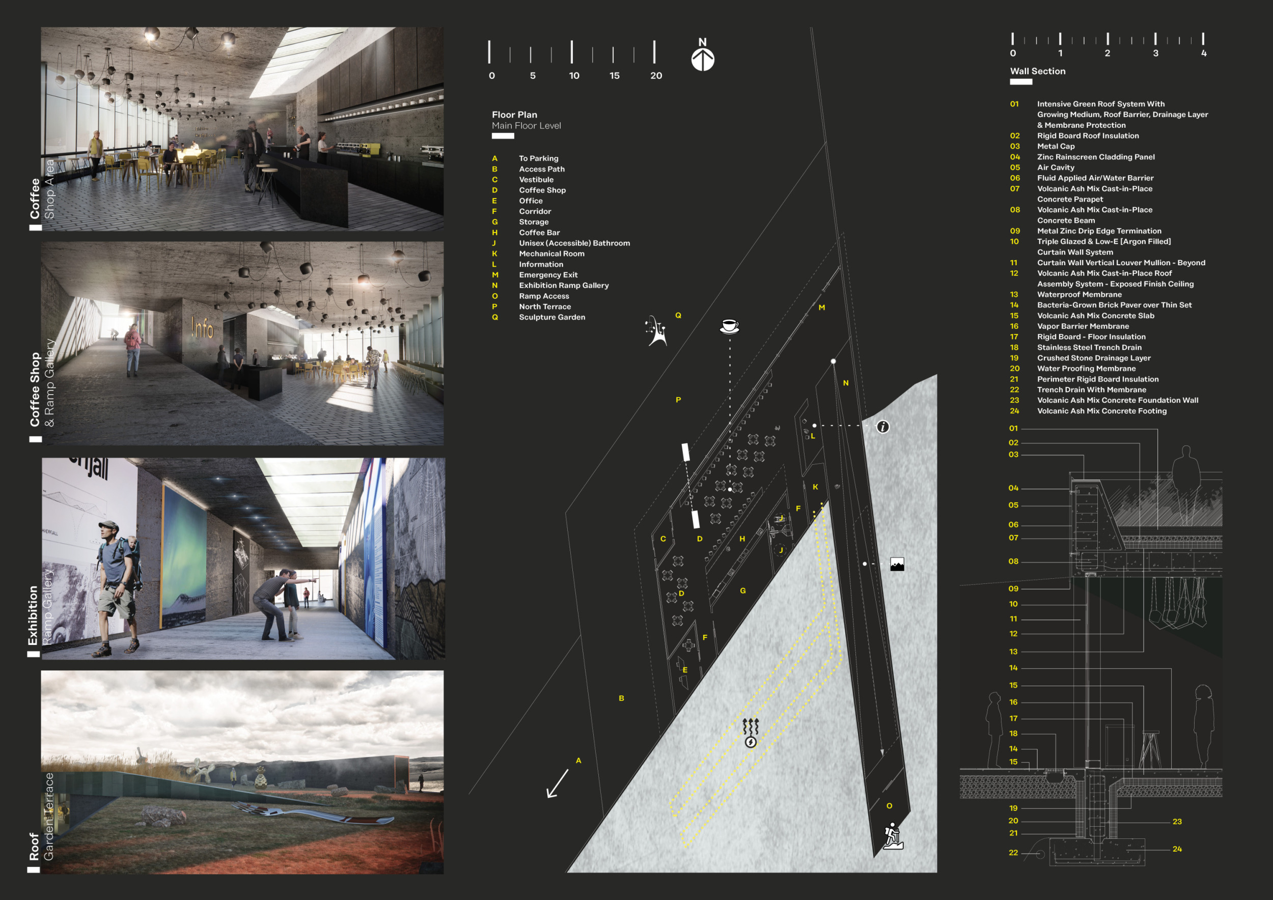 Architecture project // Volcanic Ash Concrete and Green Roof Transform ...