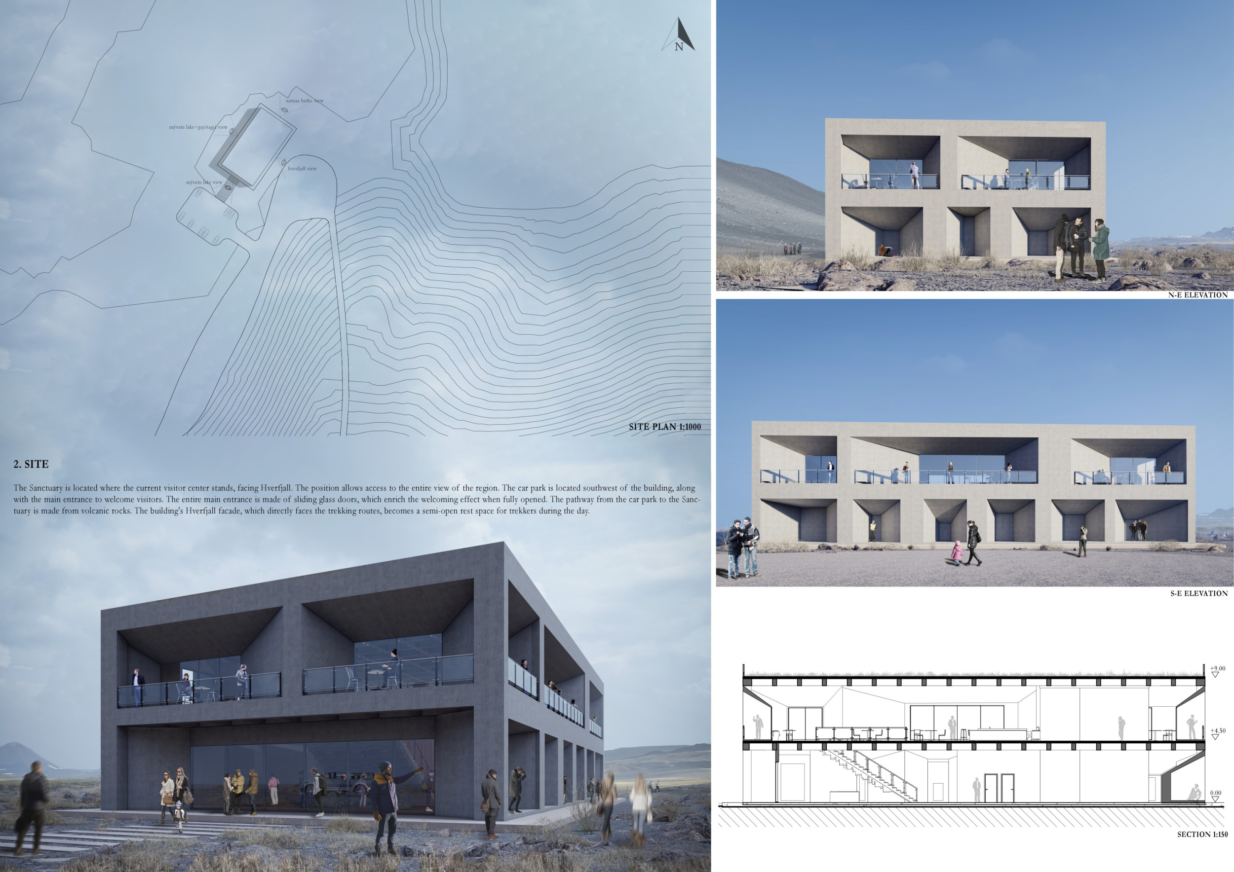 Architecture project // Volcanic Inspiration and Reinforced Concrete ...