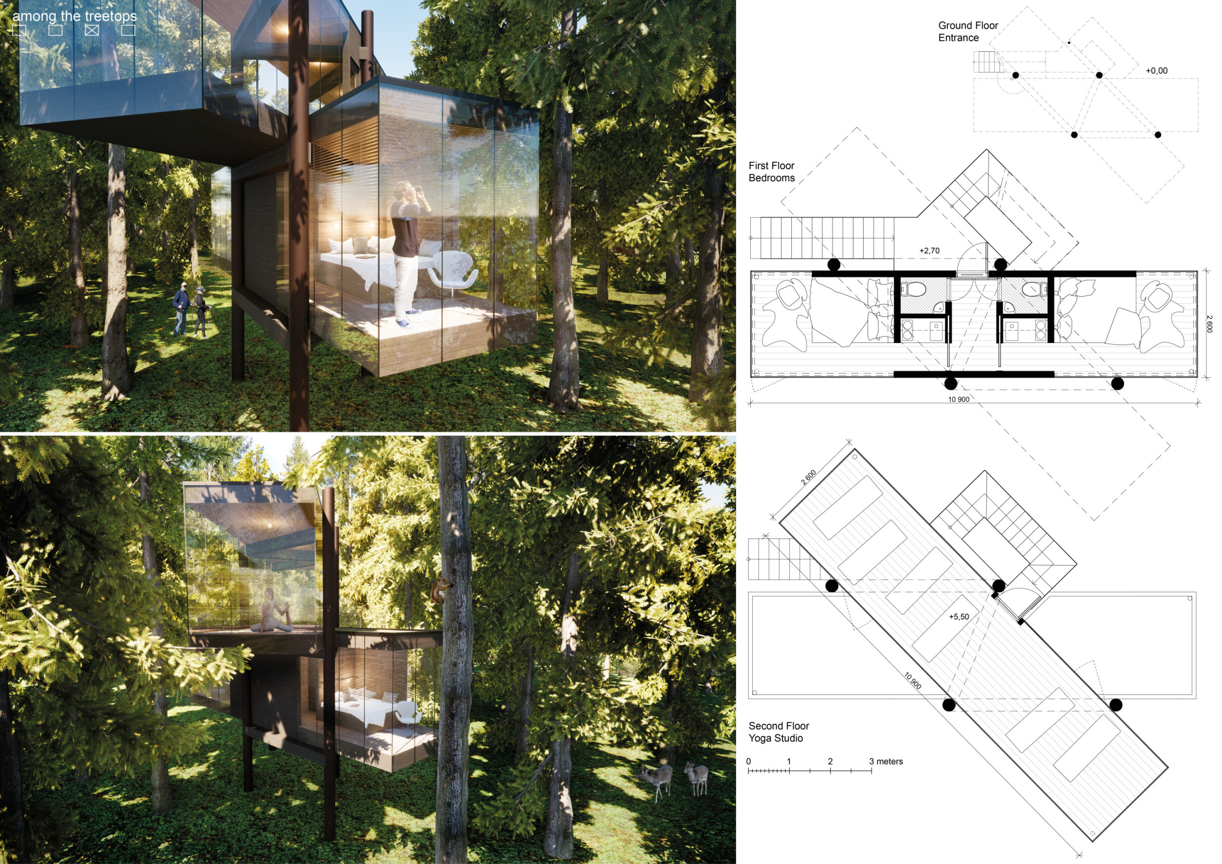 Architecture project // Elevated Shelters Crafted with Sedum Roofs and ...