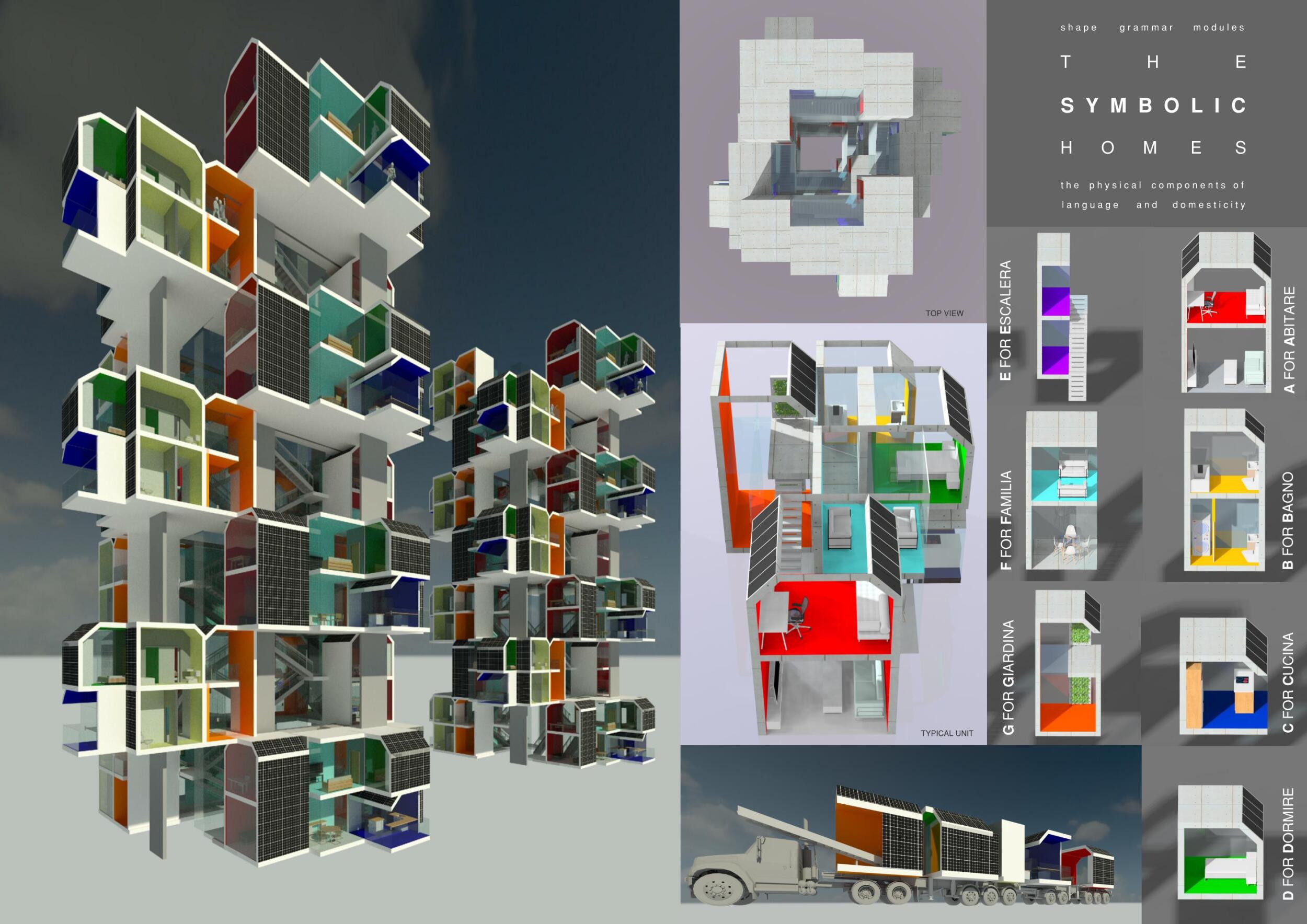 Architecture project // Symbolic Living Spaces with Integrated Giardina ...