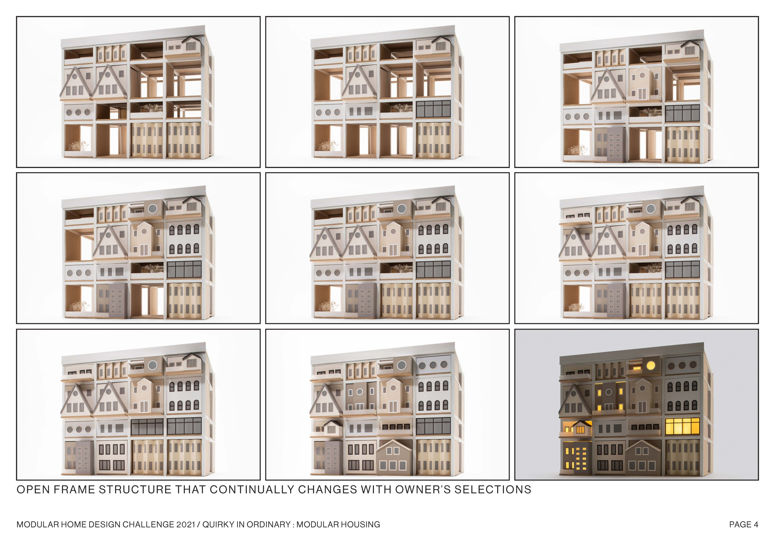 Architecture project // Modular Living Through Personalized Open-Frame ...