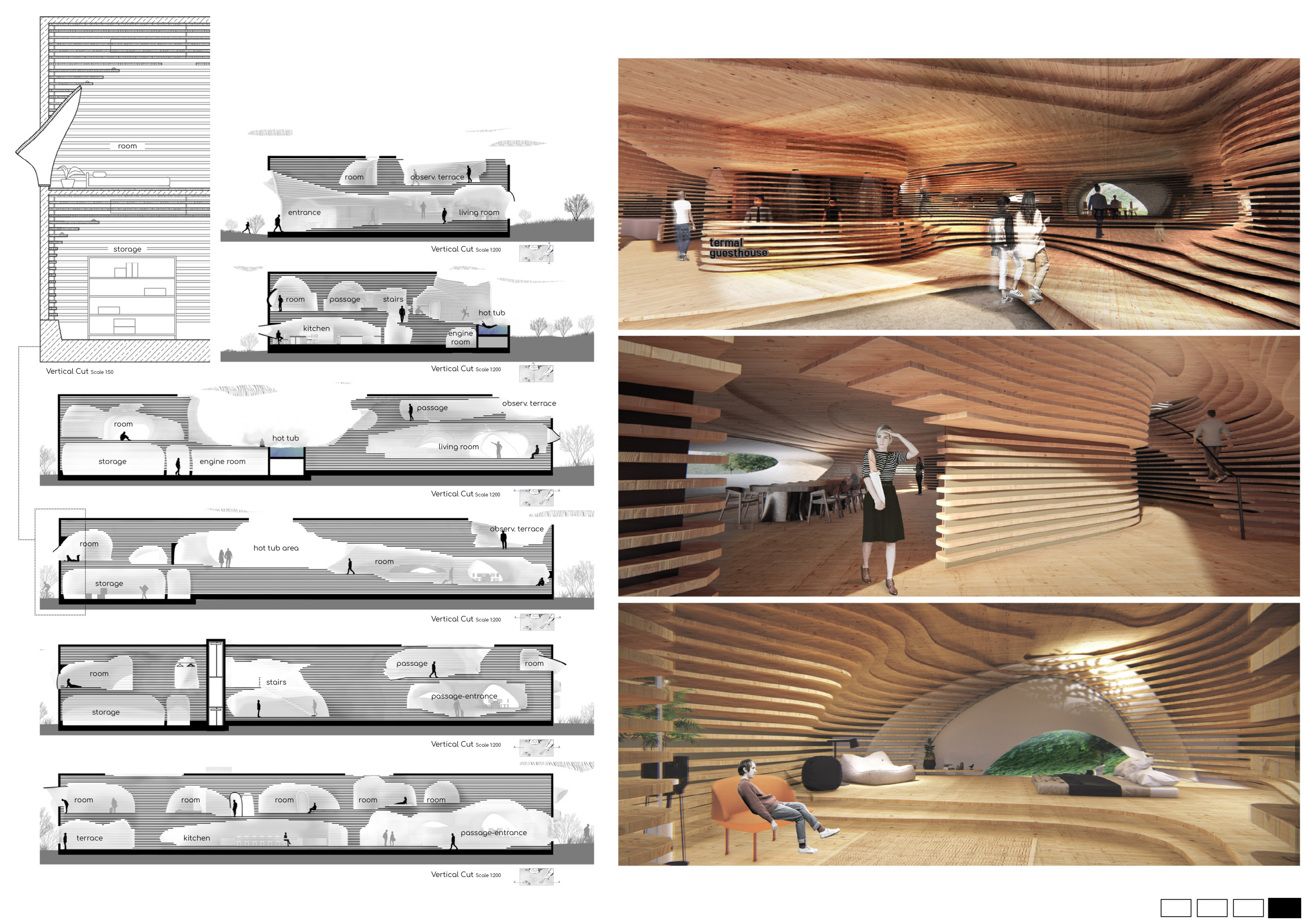 Architecture project // Exploring Cave-Like Niches in a Fluid Form ...