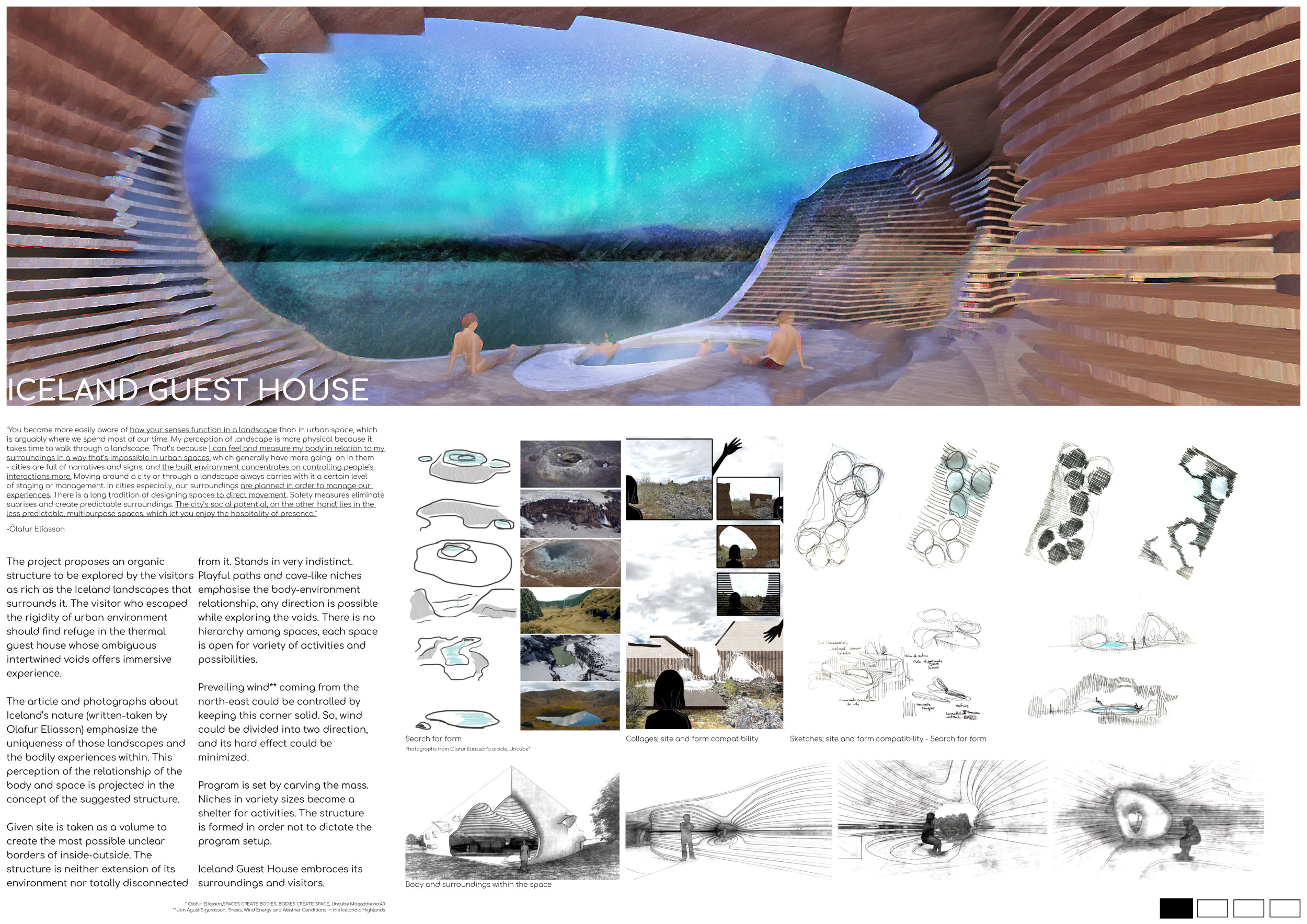 Architecture project // Exploring Cave-Like Niches in a Fluid Form ...