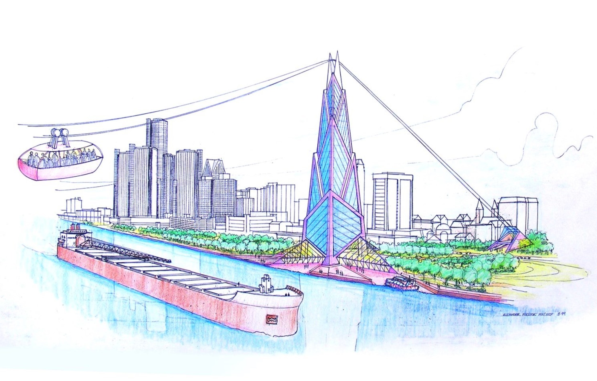 Architecture project // Vertical Towers Featuring Transparent Glass ...