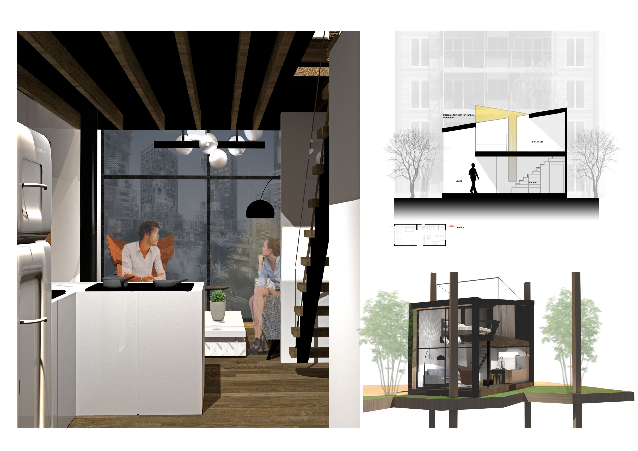 Architecture project // Timber Frame Microhomes with Energy-Generating ...