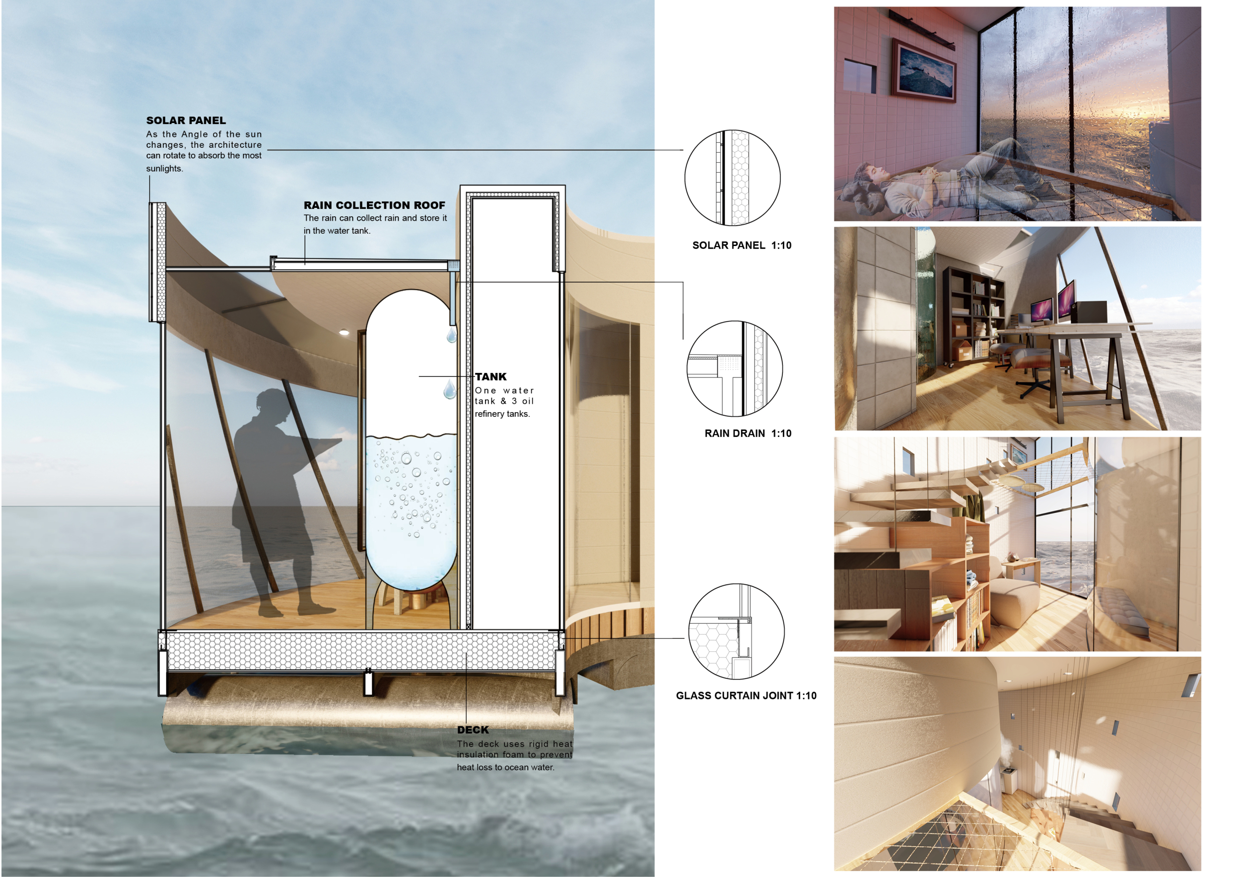 Architecture project // Floating Laboratory with Rigid Foam Insulation ...
