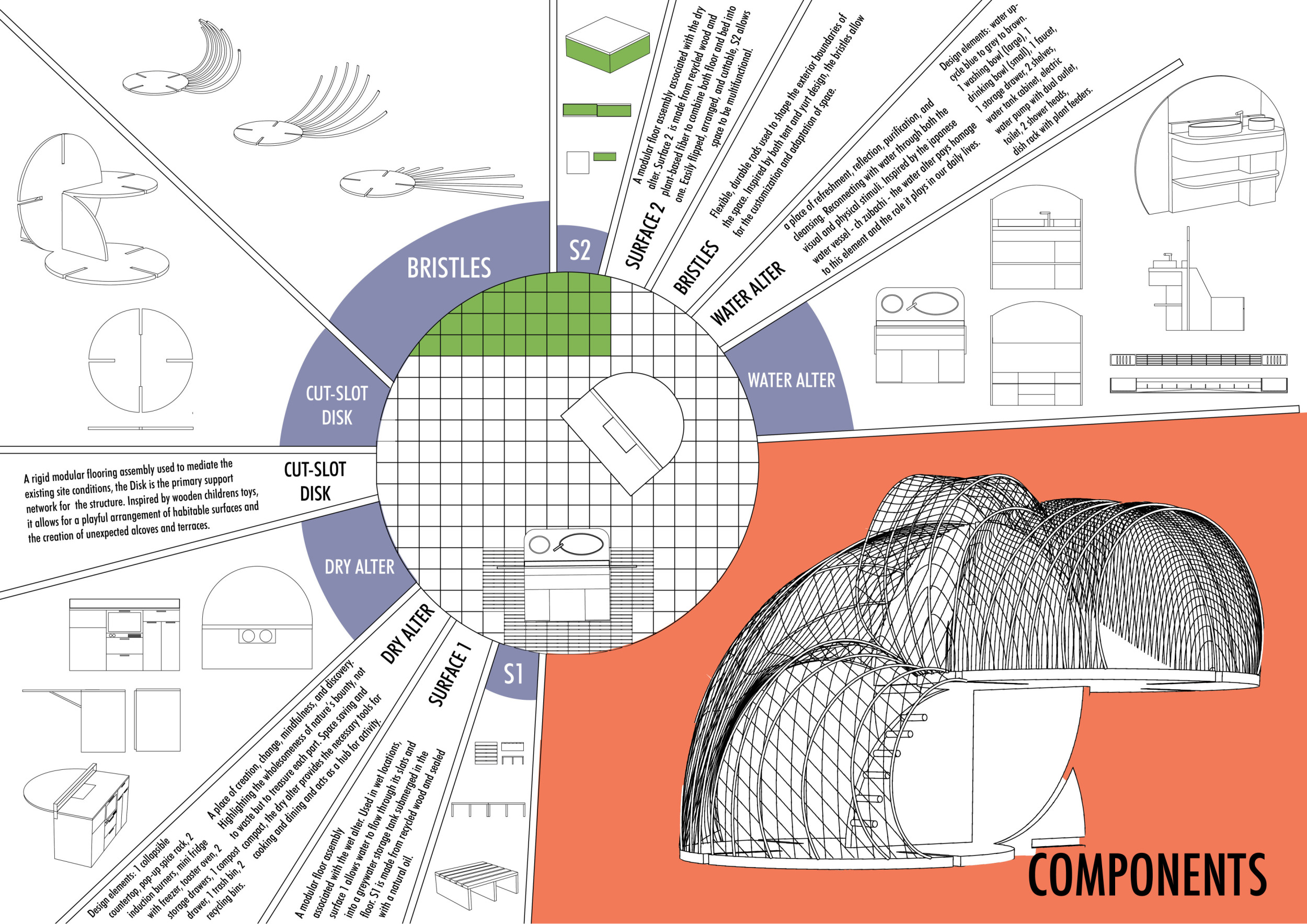Architecture project // Colorful Netting and Modular Flooring Define ...