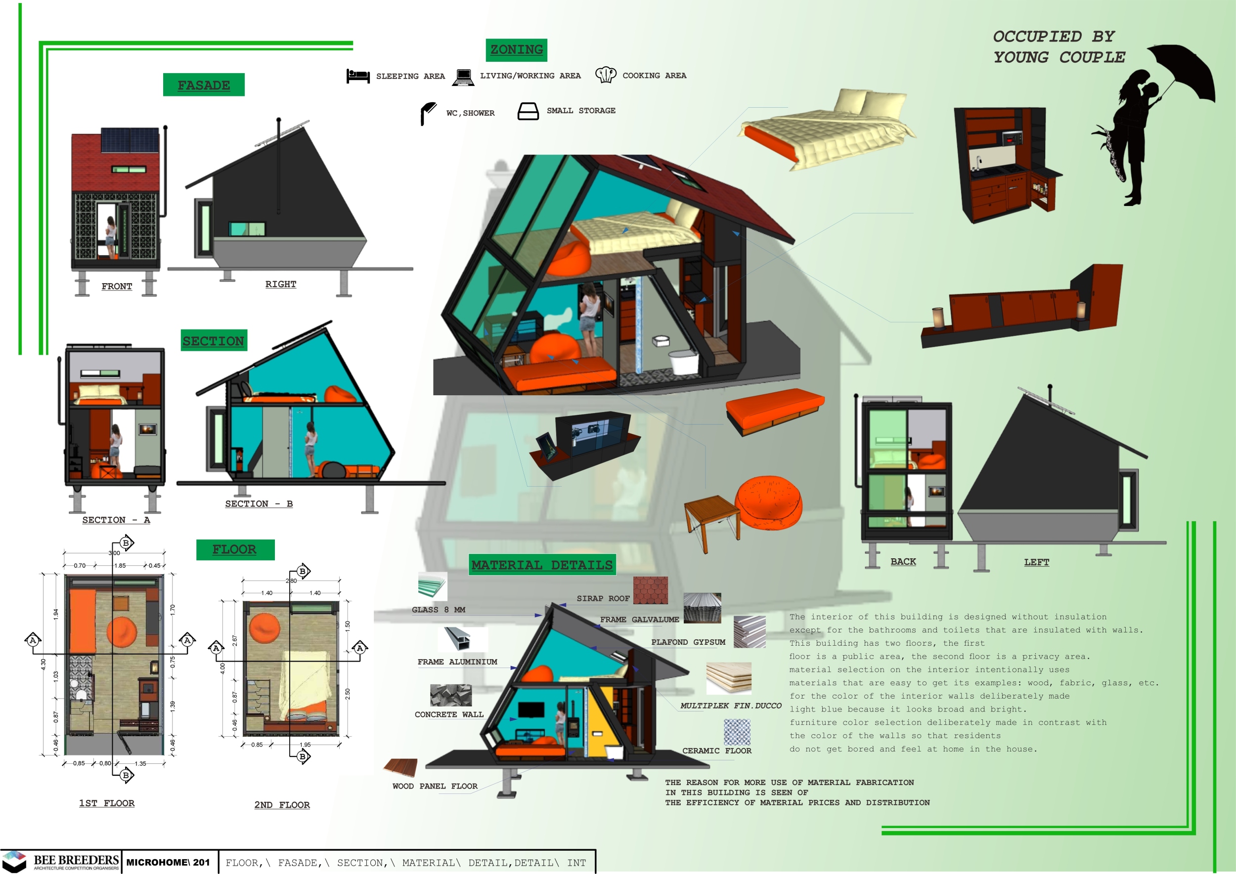 Architecture project // Fish Head Architecture with Natural Light and ...