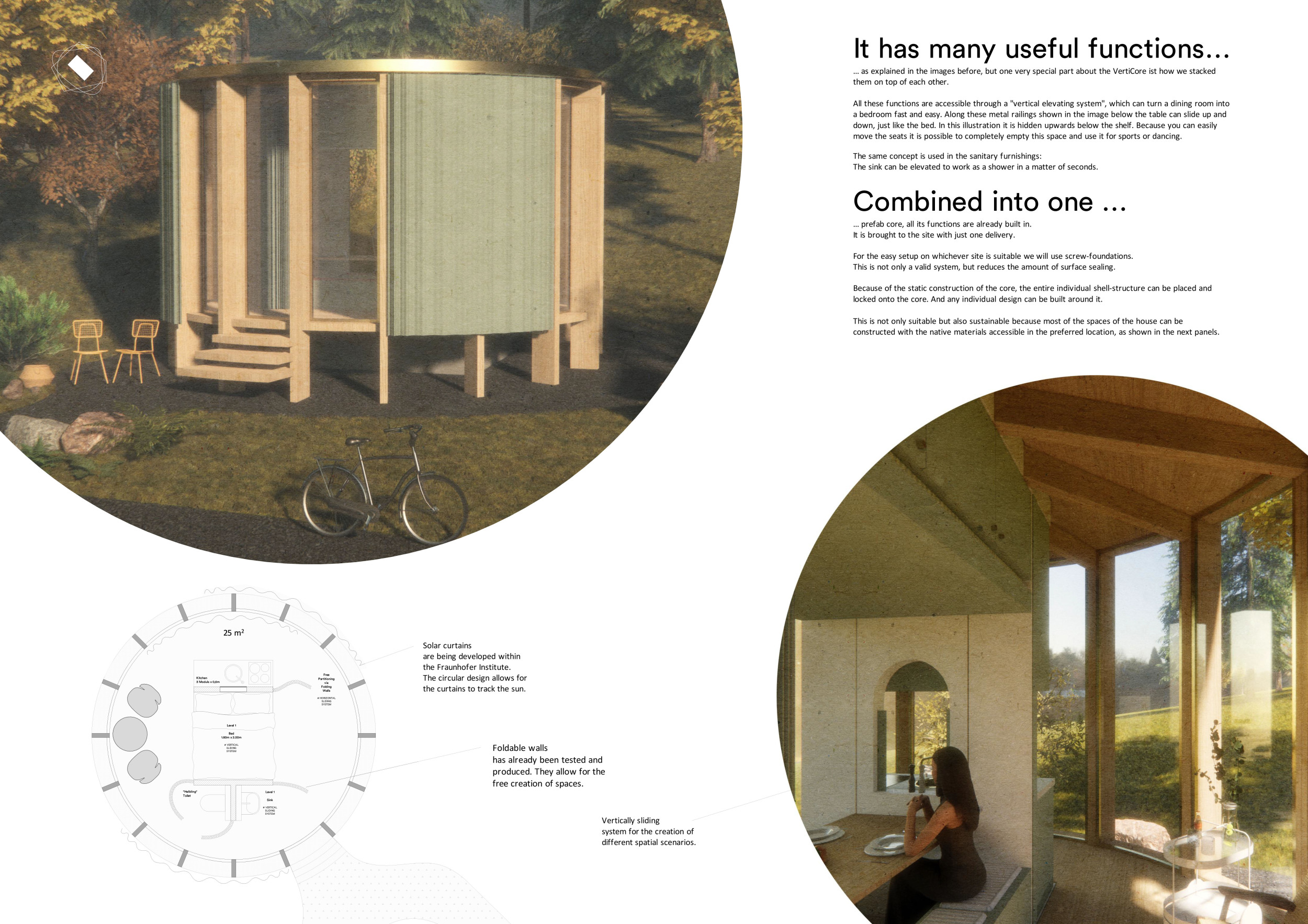 Architecture project // Foldable Paper Walls in a Height-Adjustable ...