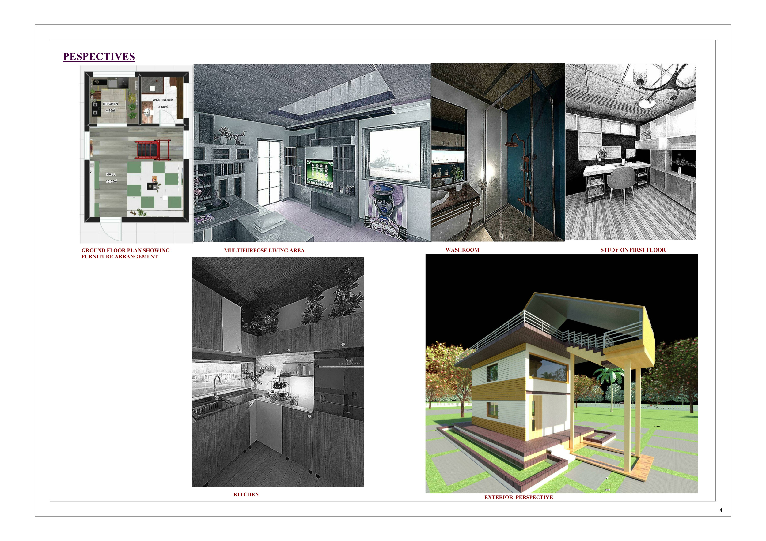 Architecture project // Rooftop Terrace and Composite Toilet in a ...