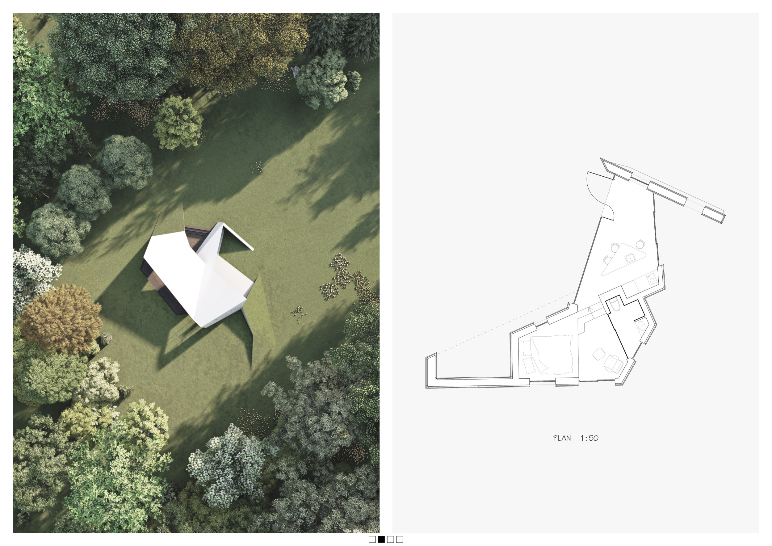 Architecture project // Embracing Nature Through Elevated Spaces and Private Gardens