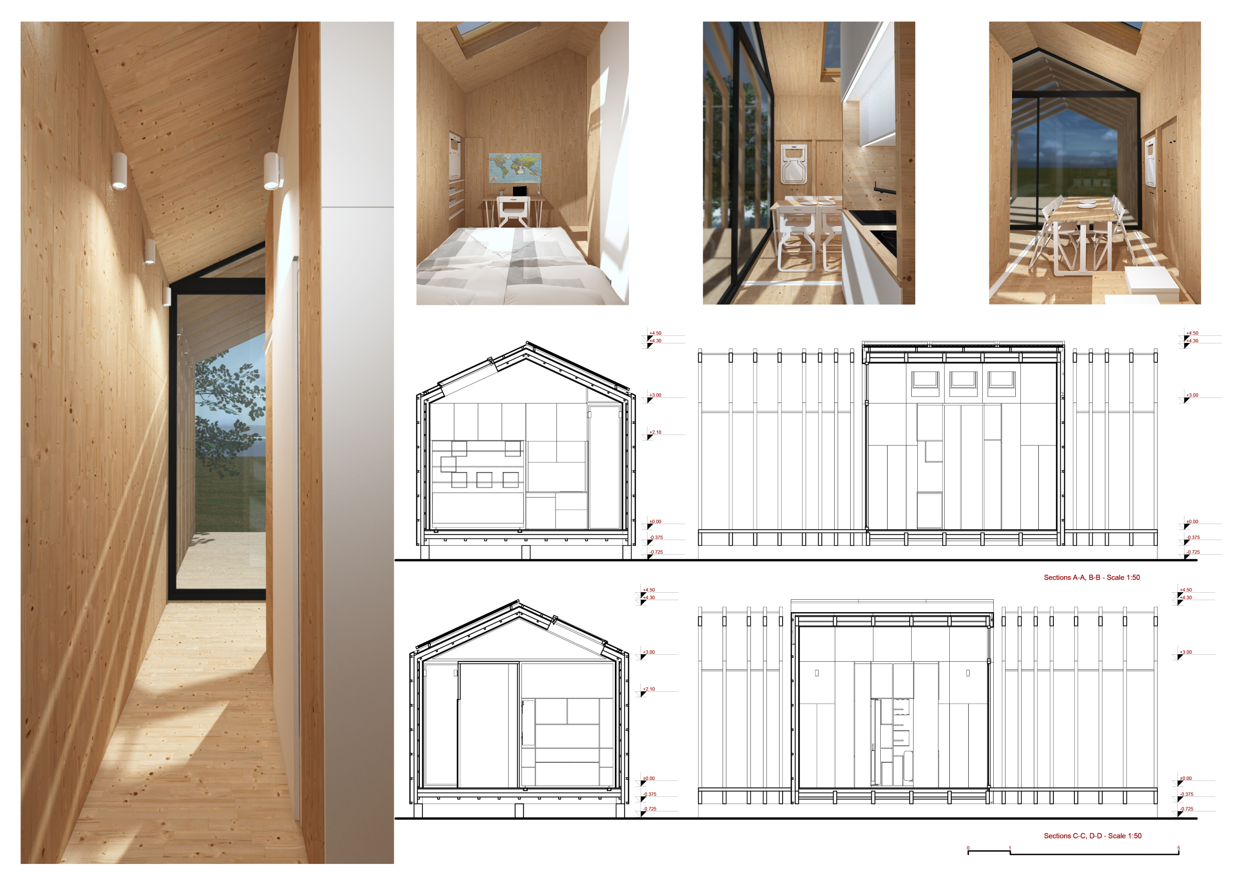Architecture project // Core Module Integration with Space Optimization ...