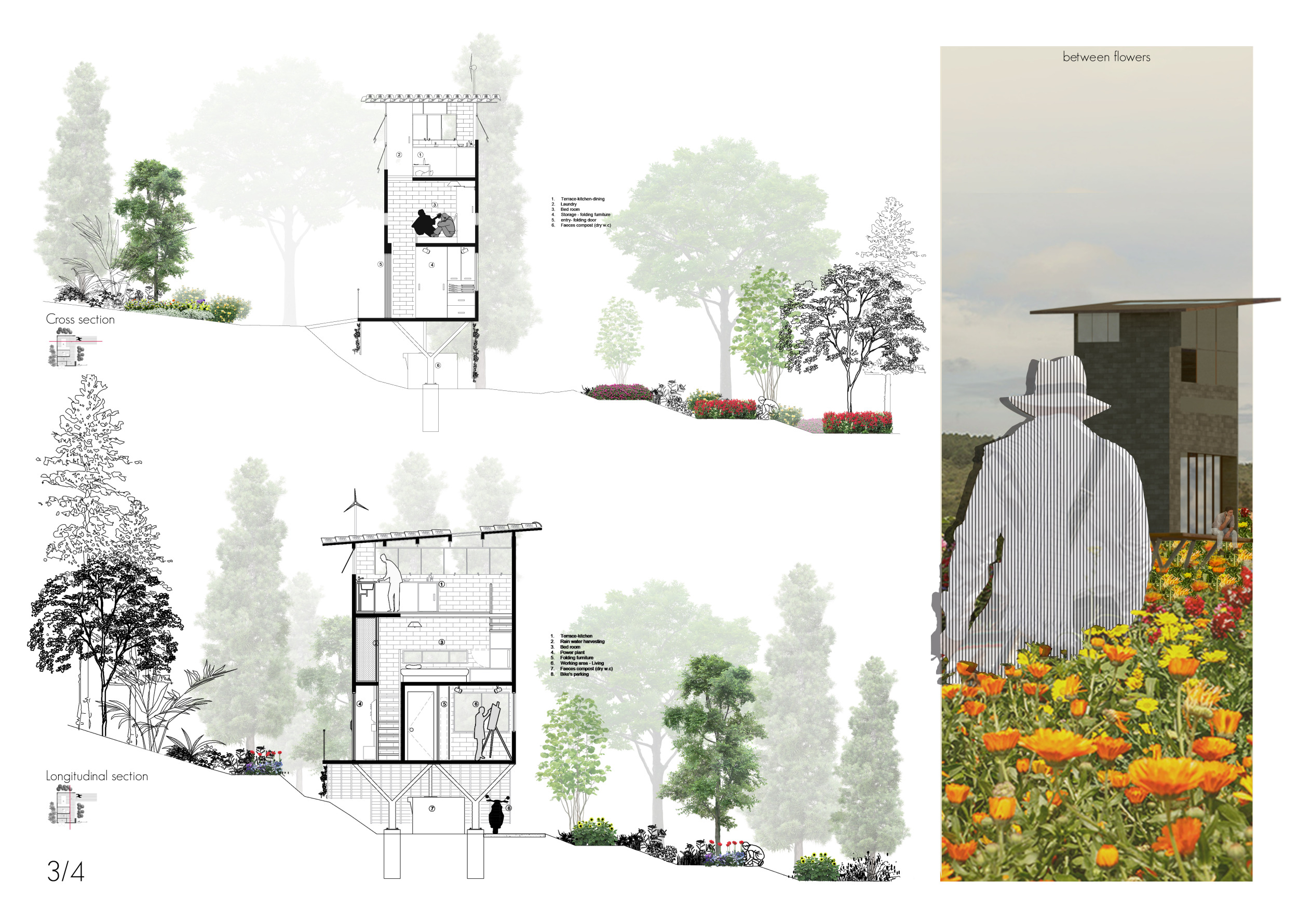 Architecture project // Compressed Earth Facade with Rainwater ...