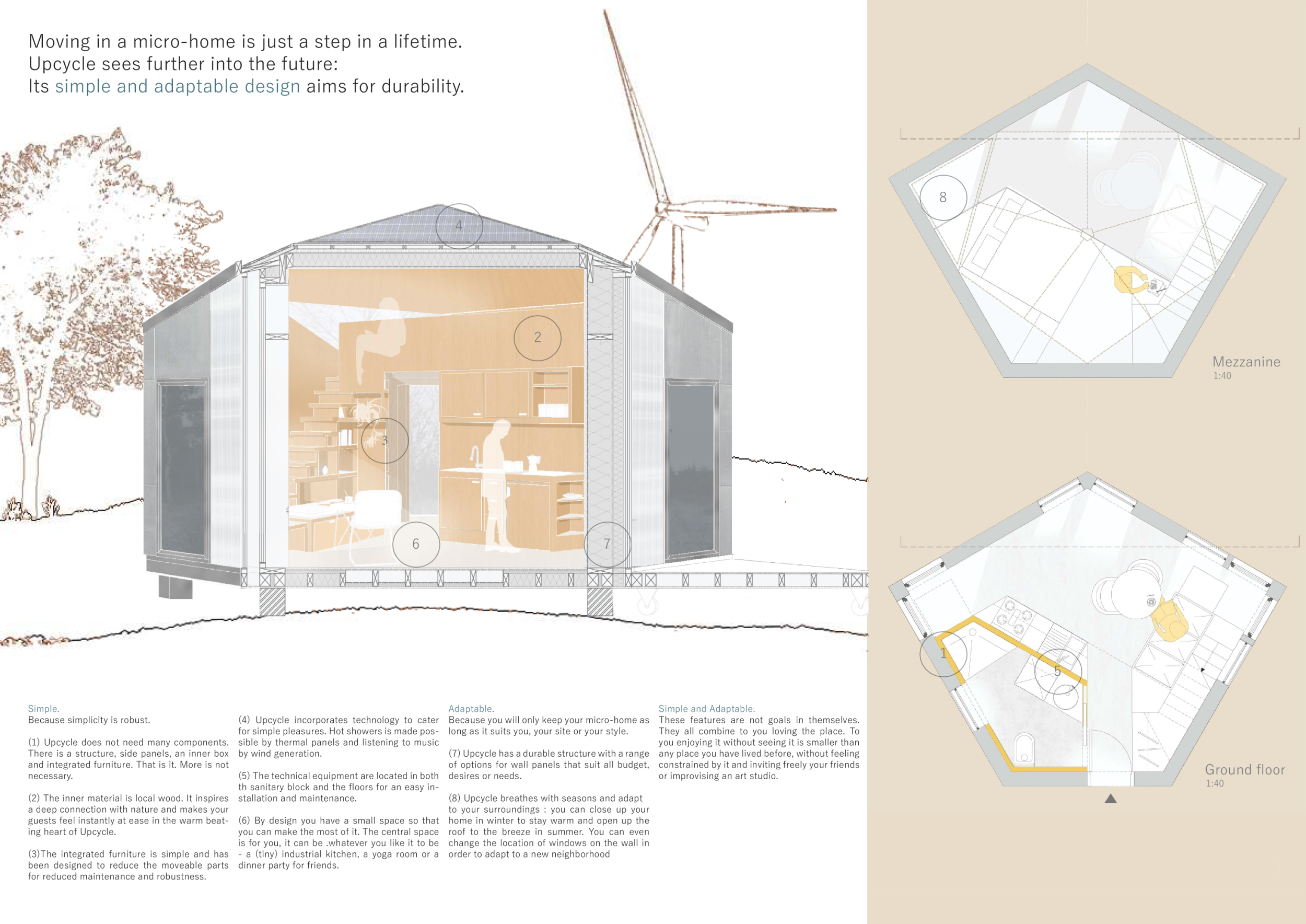 Architecture project // Local Wood and Removable Panels in Sustainable ...