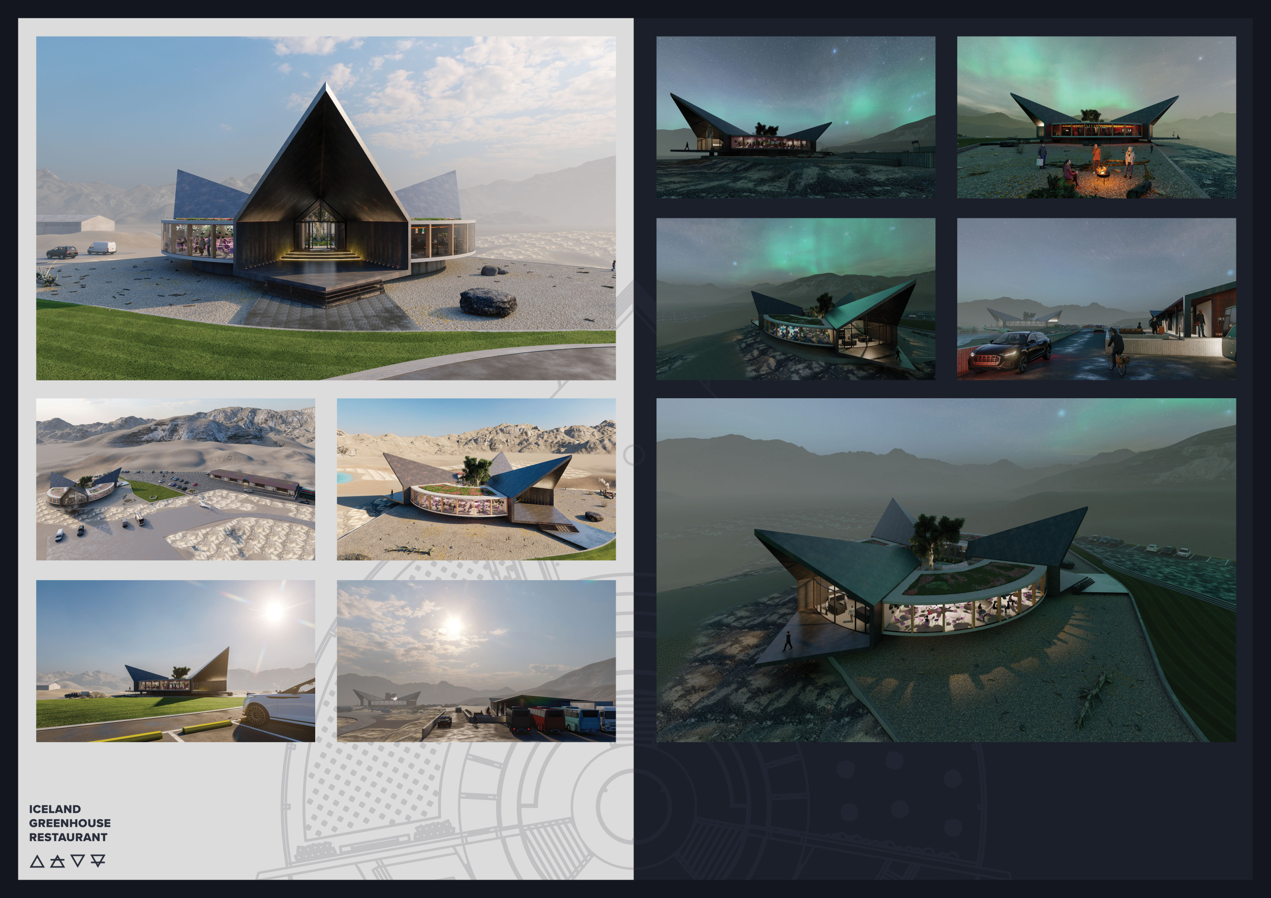 Architecture project // Metal-Clad Triangular Structure Embracing ...