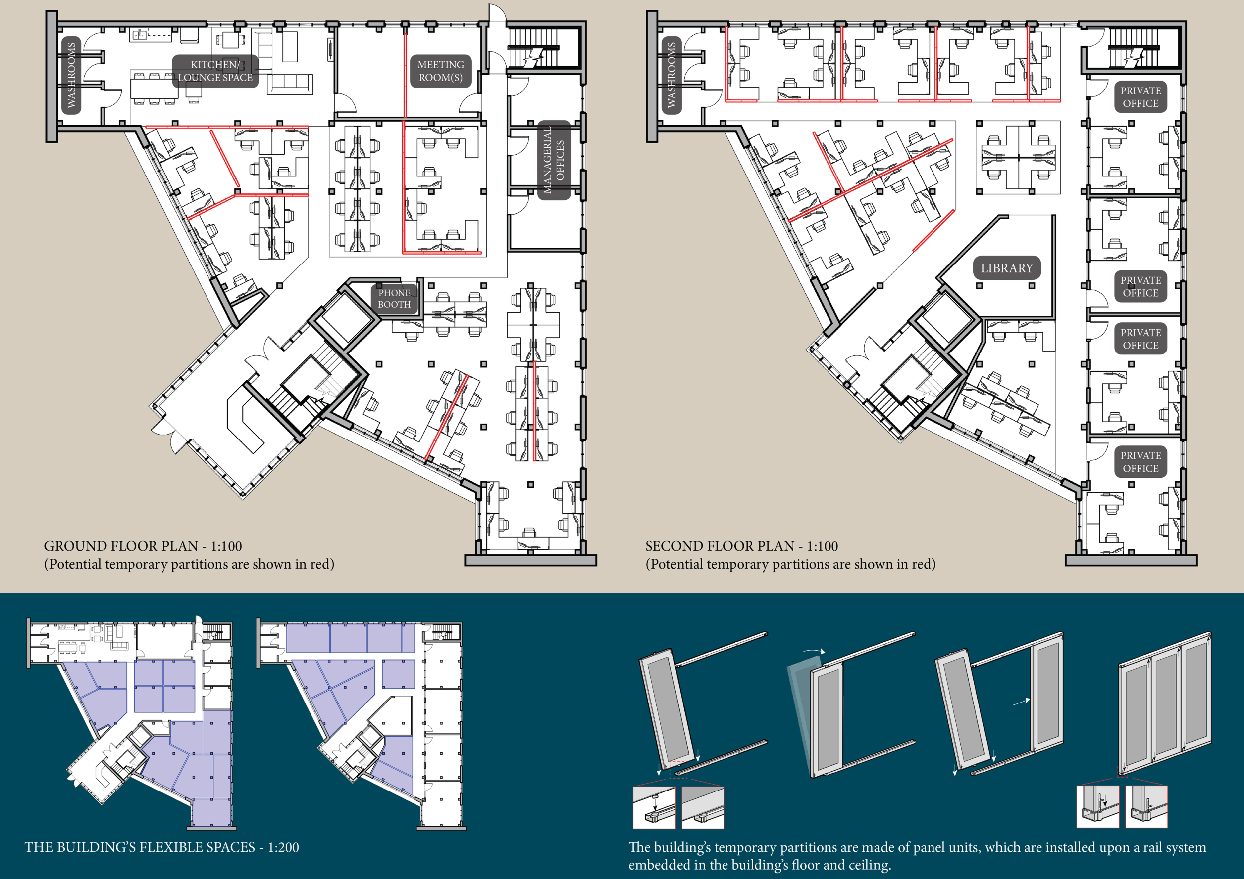 Architecture project // Dynamic Workspaces with Movable Partitions and ...