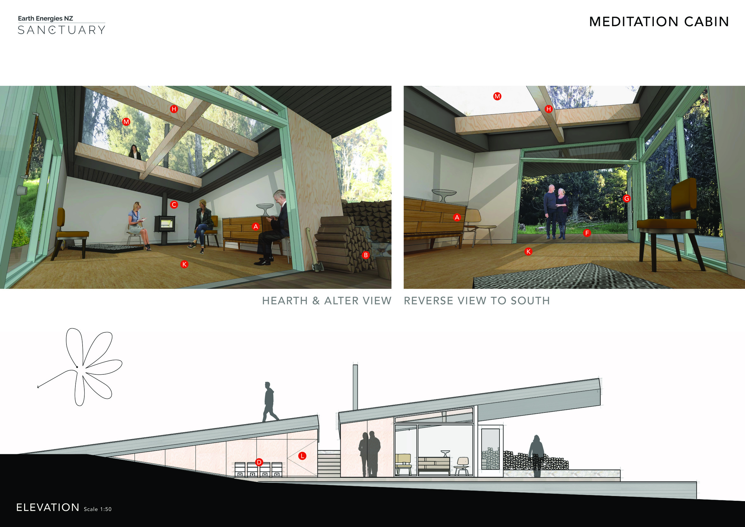 Architecture project // Vibrational Essence Sanctuary with Glulam ...