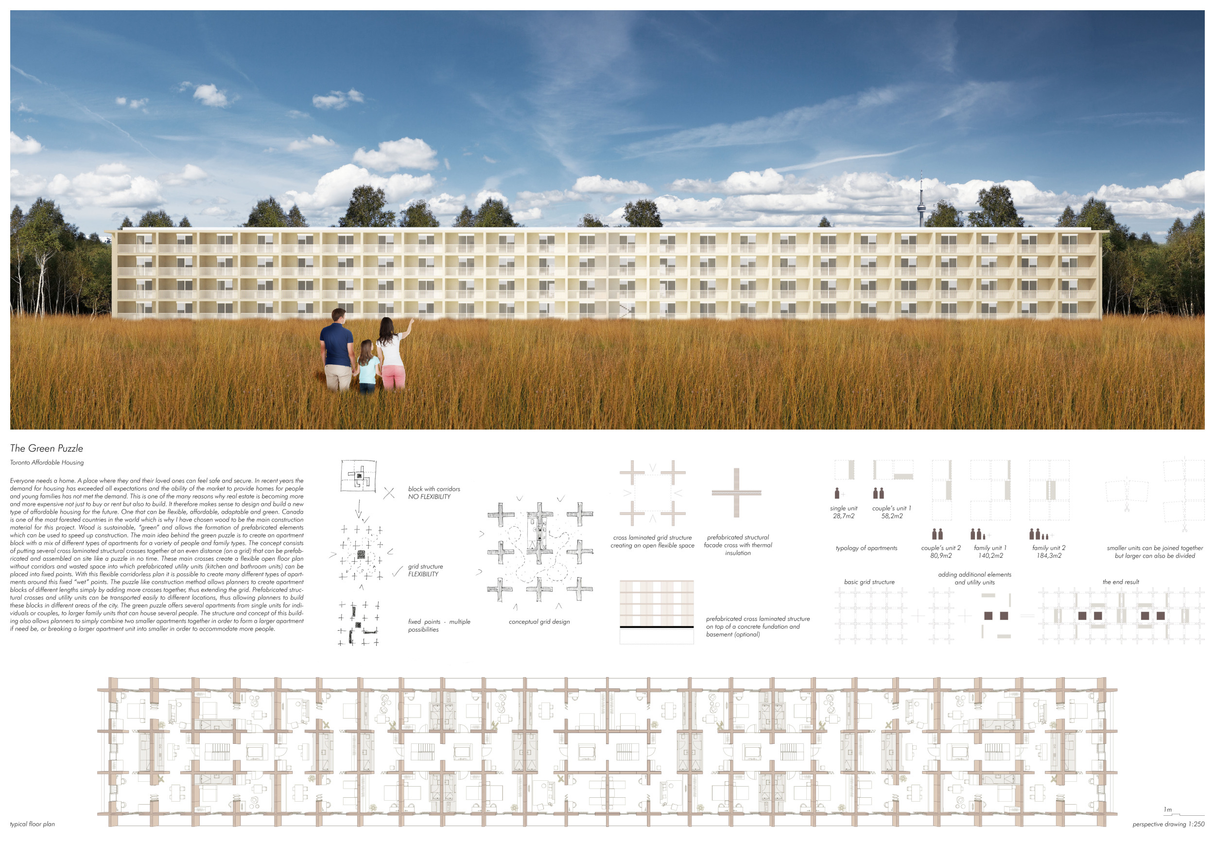Architecture project // Flexible Living Spaces with Cross-Laminated ...